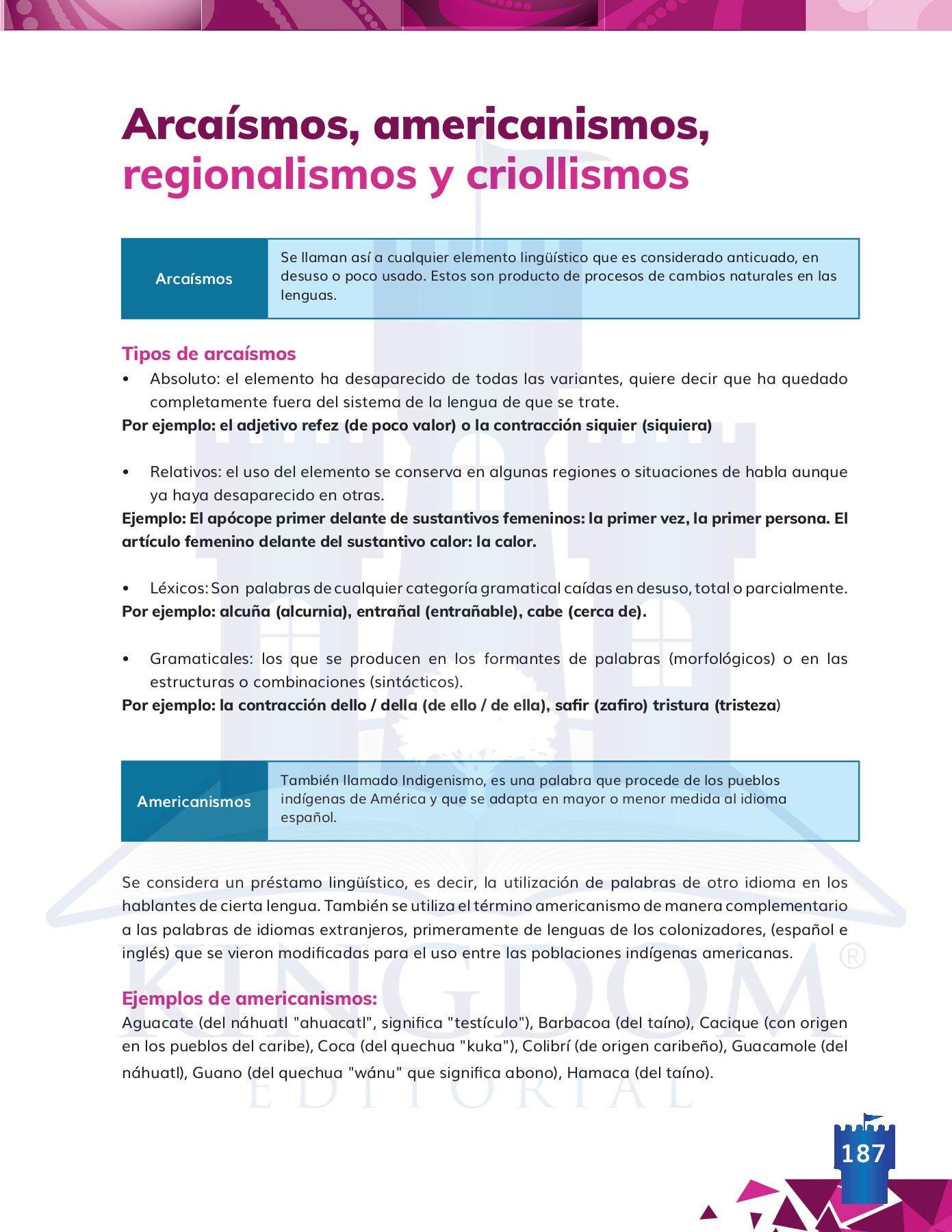 ESPAÑOL II BACHILLERATO - Kingdom Editorial - Página 189 | Flip PDF en ...