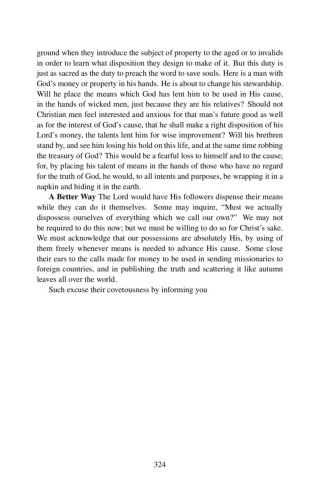 Counsels on Stewardship - Bunjo Steven - Page 325 | Flip PDF Online ...