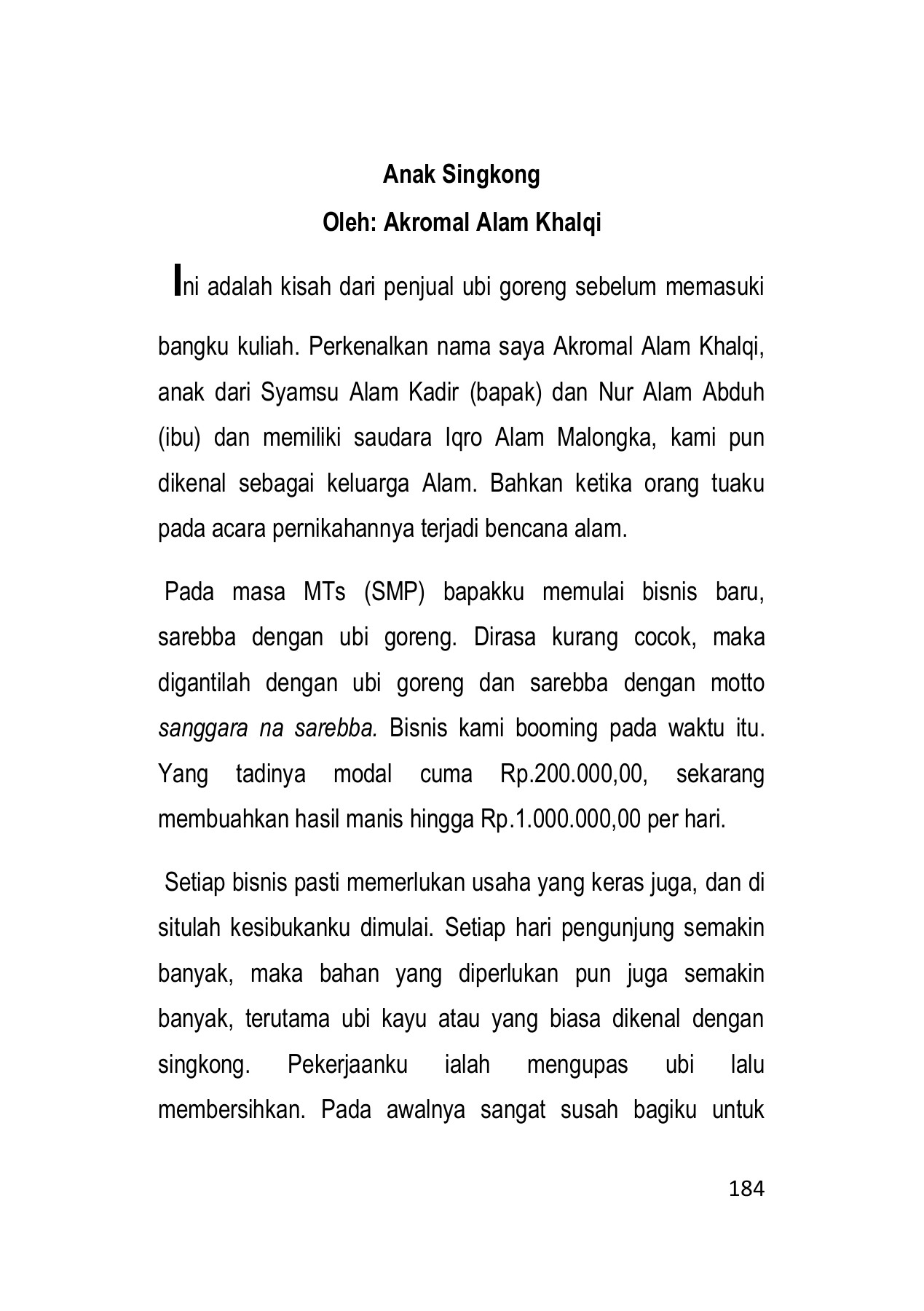 Antara Kita dan Kisah - Jariah Publishing - Halaman 193 | PDF Online ...