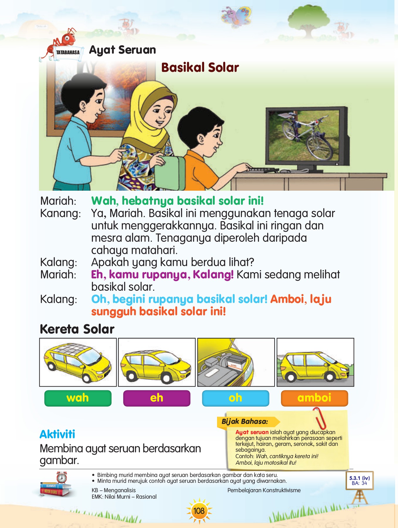 BUKU TEKS BM TAHUN 1 - Cikgu Najihah - Sivu 117 | PDF verkossa | PubHTML5