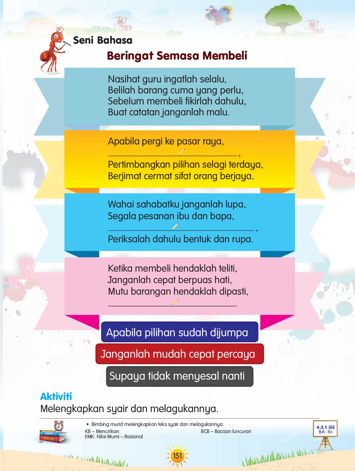 BUKU TEKS BM TAHUN 1 - Cikgu Najihah - Sivu 160 | PDF verkossa | PubHTML5