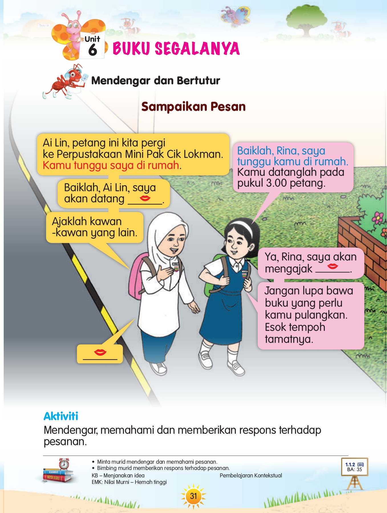 BUKU TEKS BM TAHUN 1 - Cikgu Najihah - Sivu 40 | PDF verkossa | PubHTML5