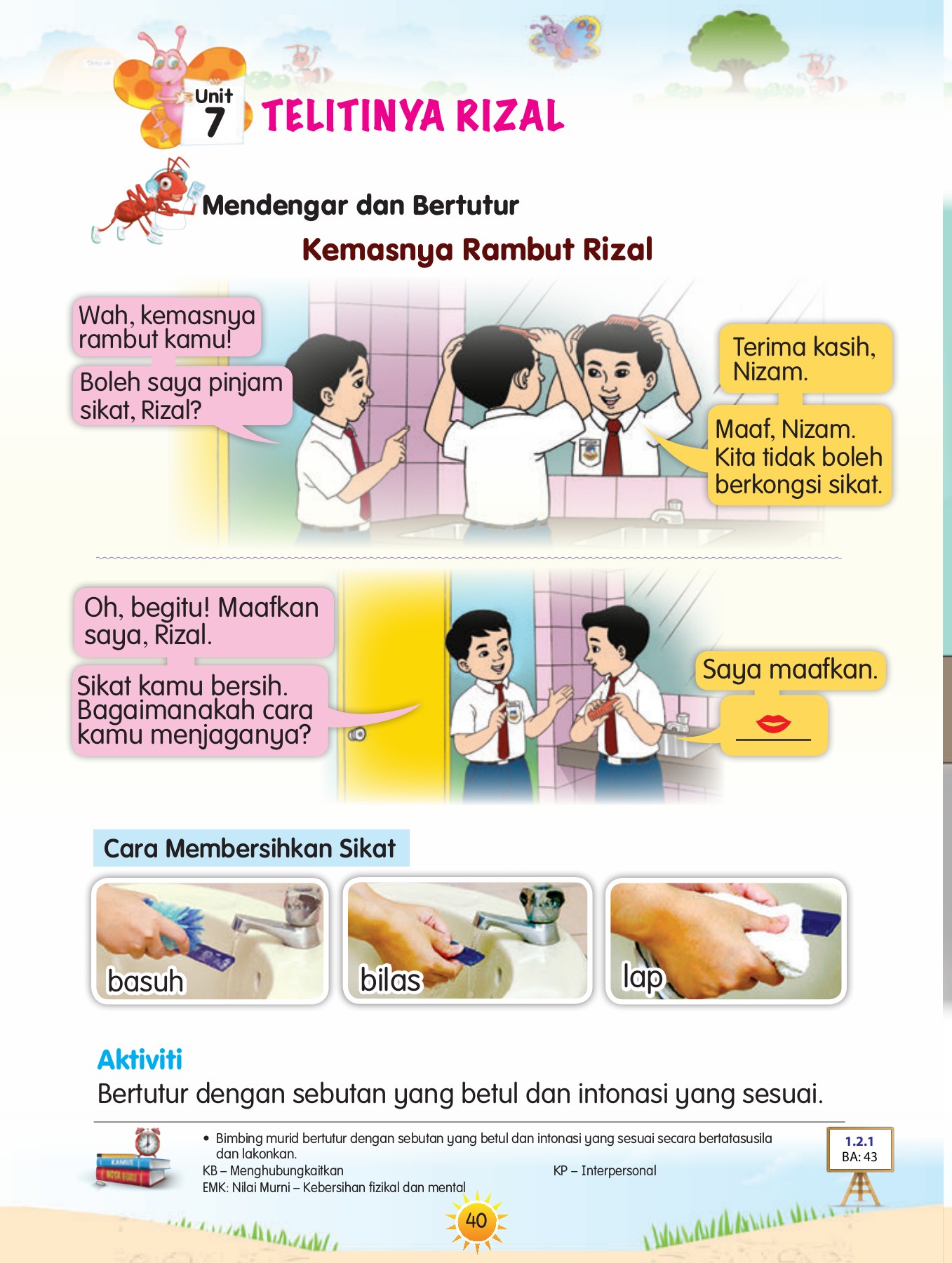 BUKU TEKS BM TAHUN 1 - Cikgu Najihah - Sivu 49 | PDF verkossa | PubHTML5