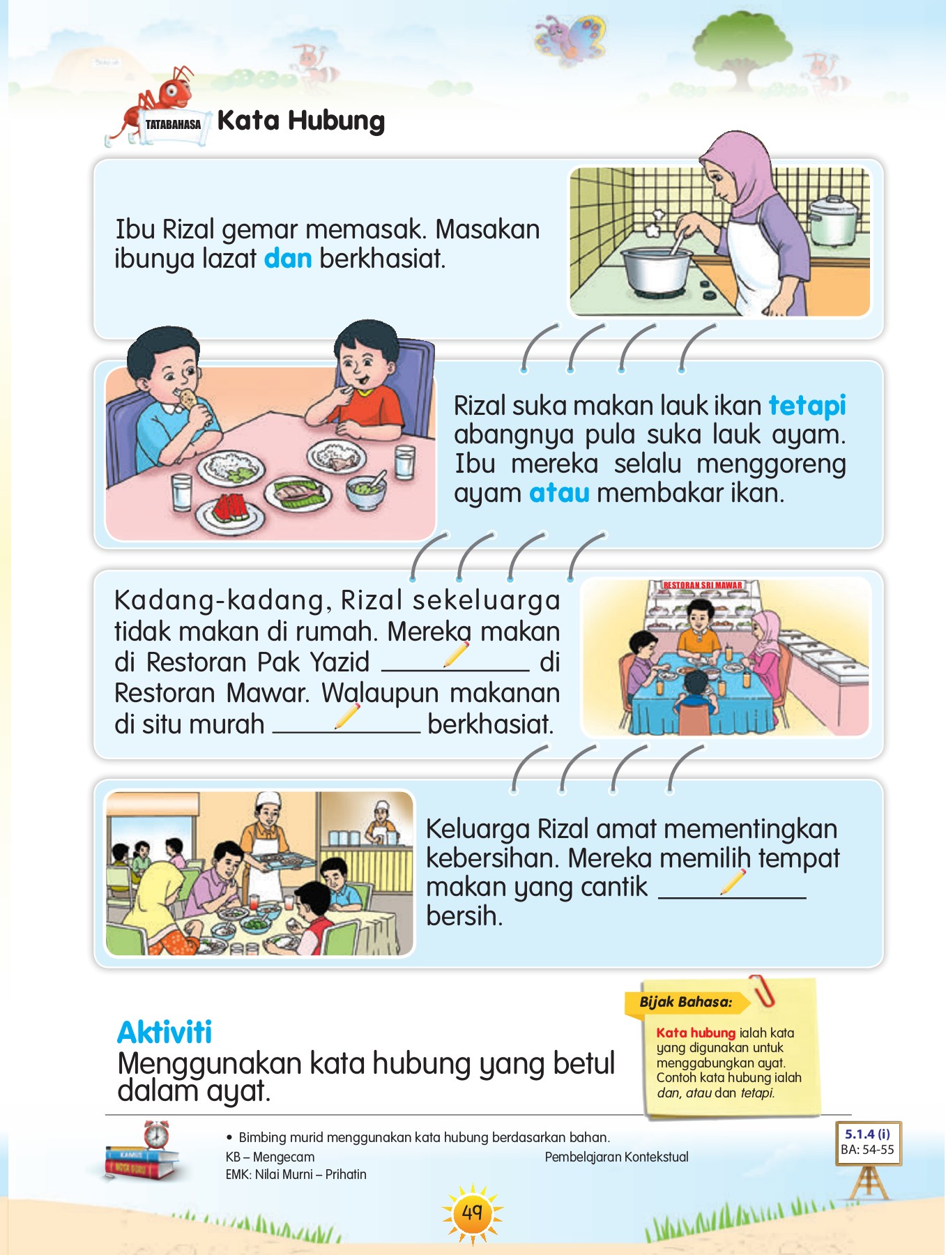 BUKU TEKS BM TAHUN 1 - Cikgu Najihah - Sivu 58 | PDF verkossa | PubHTML5