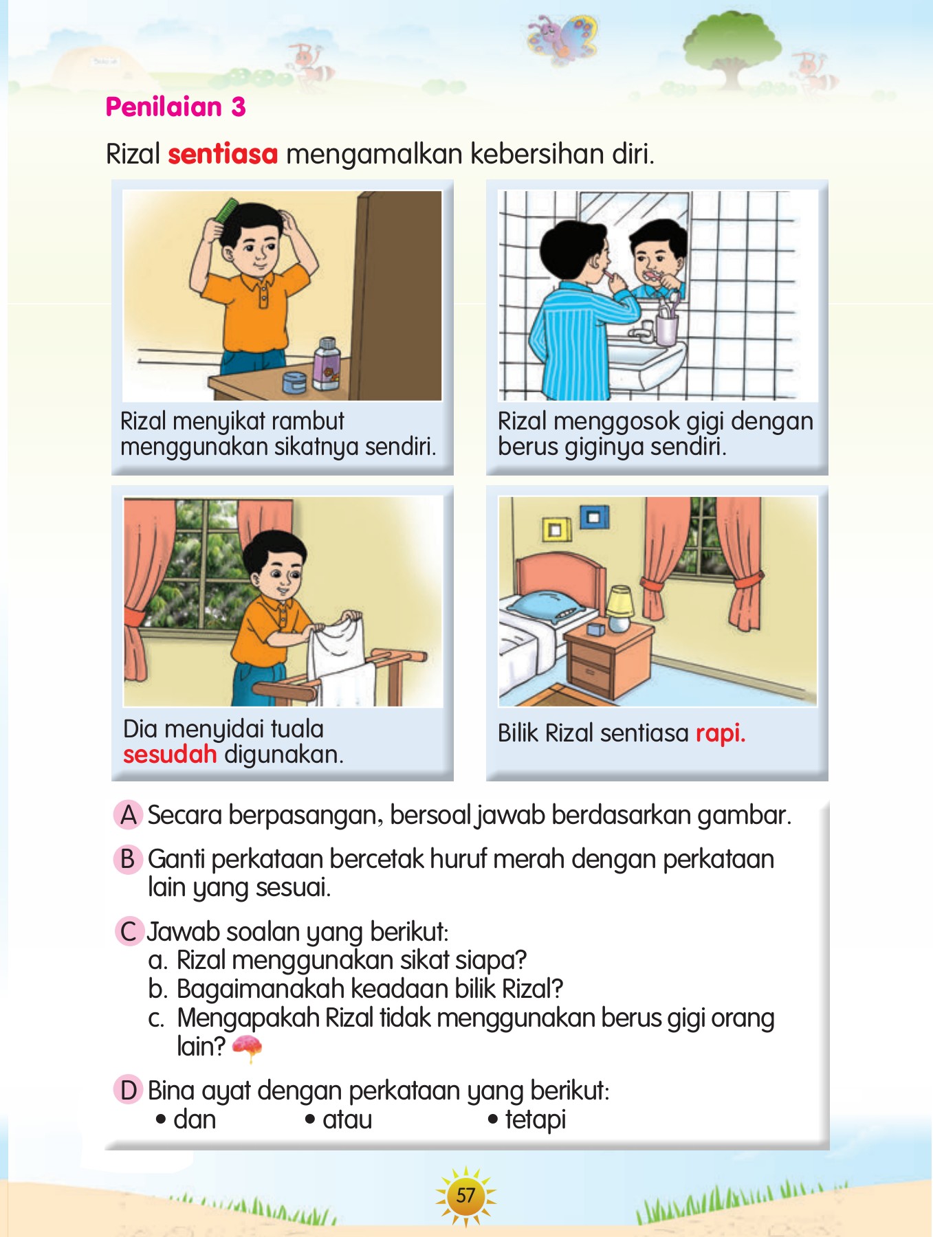 BUKU TEKS BM TAHUN 1 - Cikgu Najihah - Sivu 66 | PDF verkossa | PubHTML5