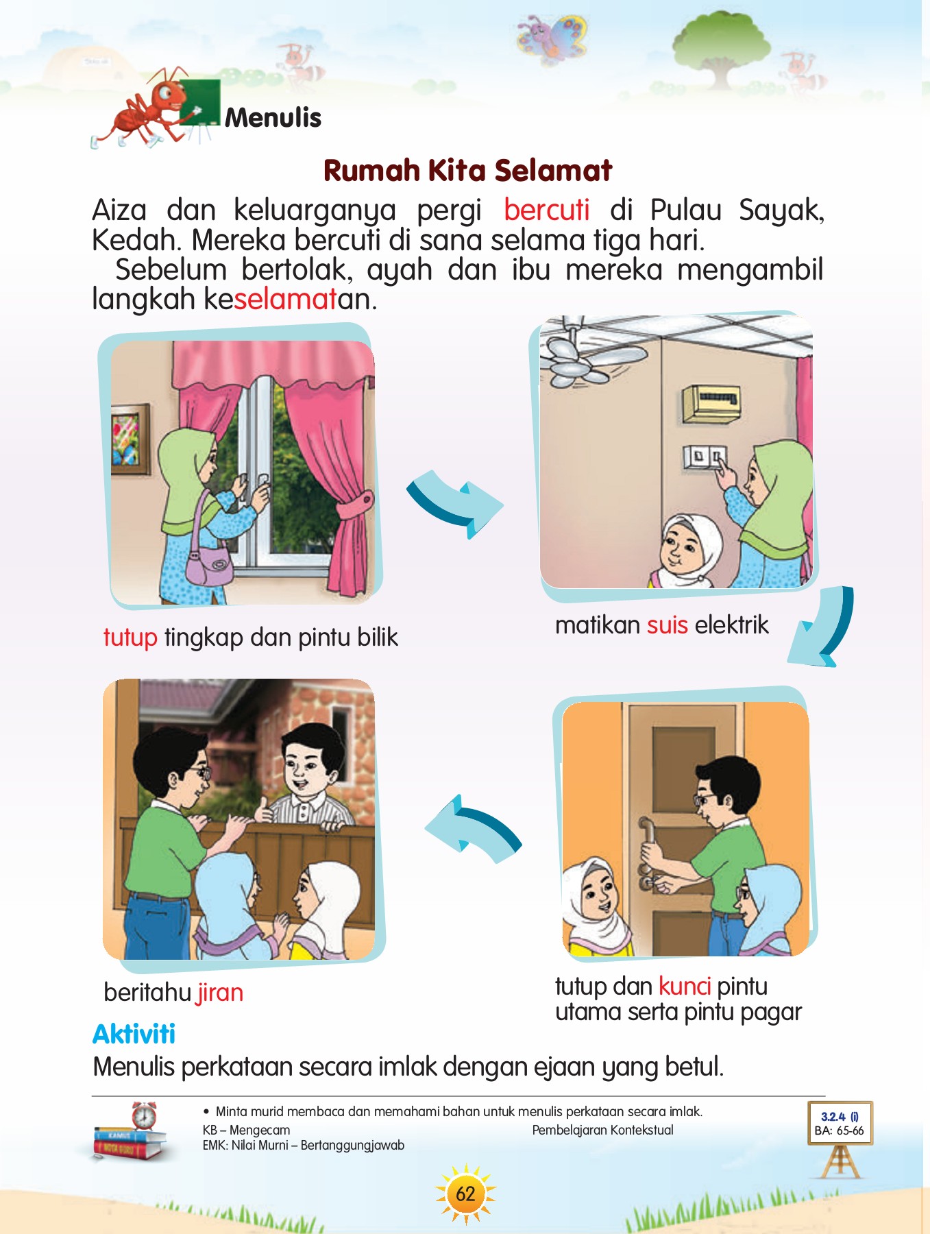 BUKU TEKS BM TAHUN 1 - Cikgu Najihah - Sivu 71 | PDF verkossa | PubHTML5