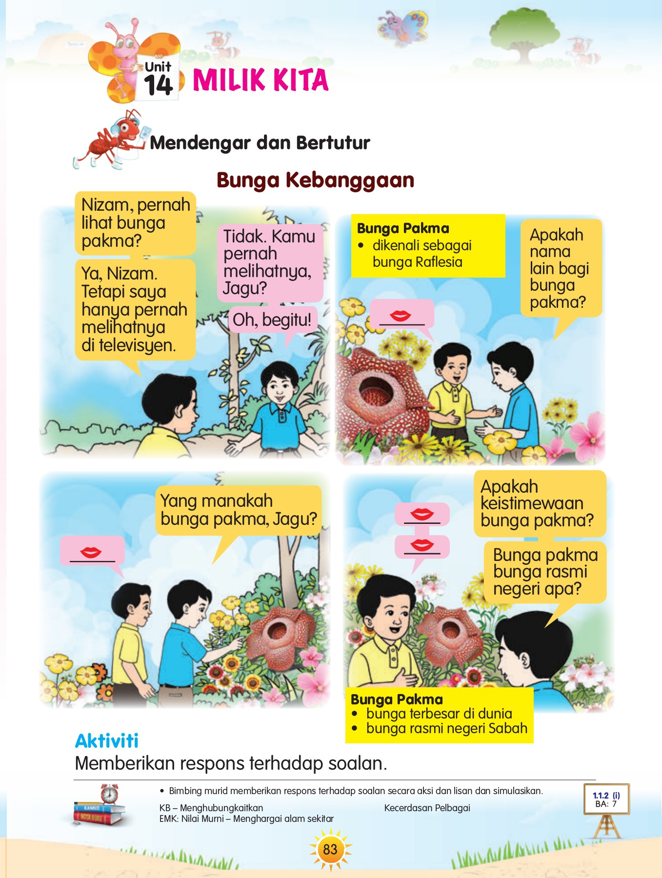 BUKU TEKS BM TAHUN 1 - Cikgu Najihah - Sivu 92 | PDF verkossa | PubHTML5