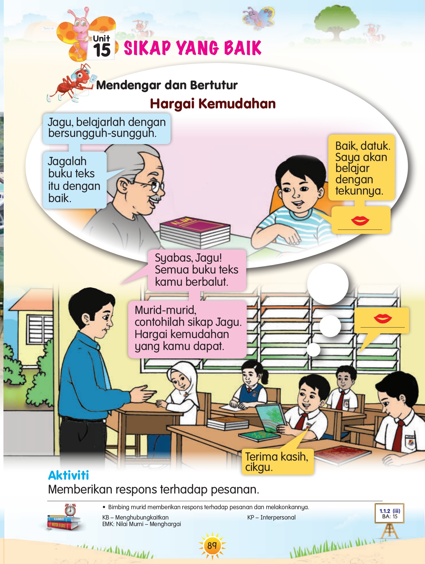 BUKU TEKS BM TAHUN 1 - Cikgu Najihah - Sivu 98 | PDF verkossa | PubHTML5