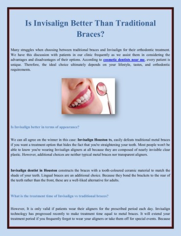 Is Invisalign Better Than Traditional Braces?