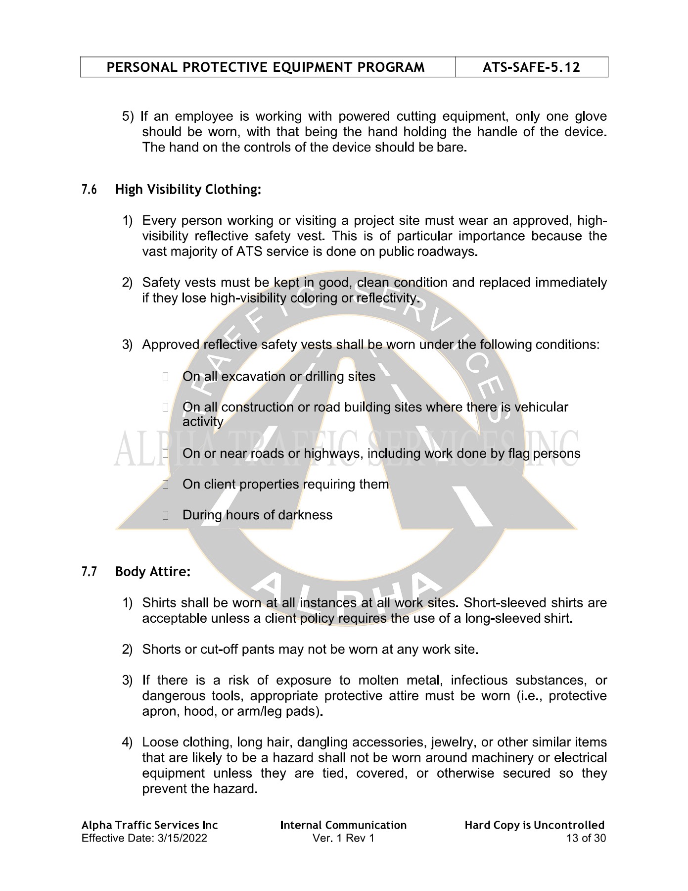 ATS_ SAFETY PROGRAMS_COMPANY POLICIES - Jim Flores - Page 329 | Flip ...