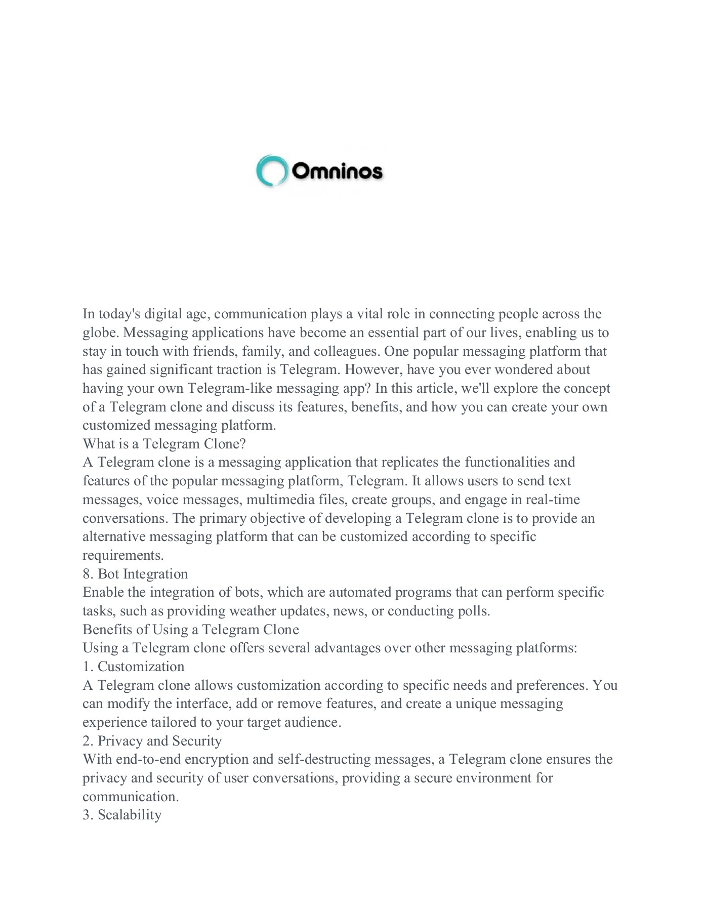 Telegram Clone - Om Ninos - Page 1 - 5 | Flip PDF Online | PubHTML5