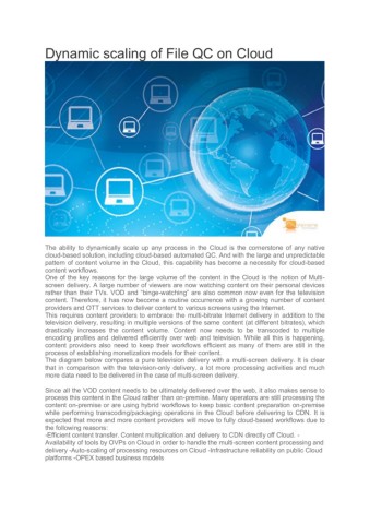 Dynamic scaling of File QC on Cloud