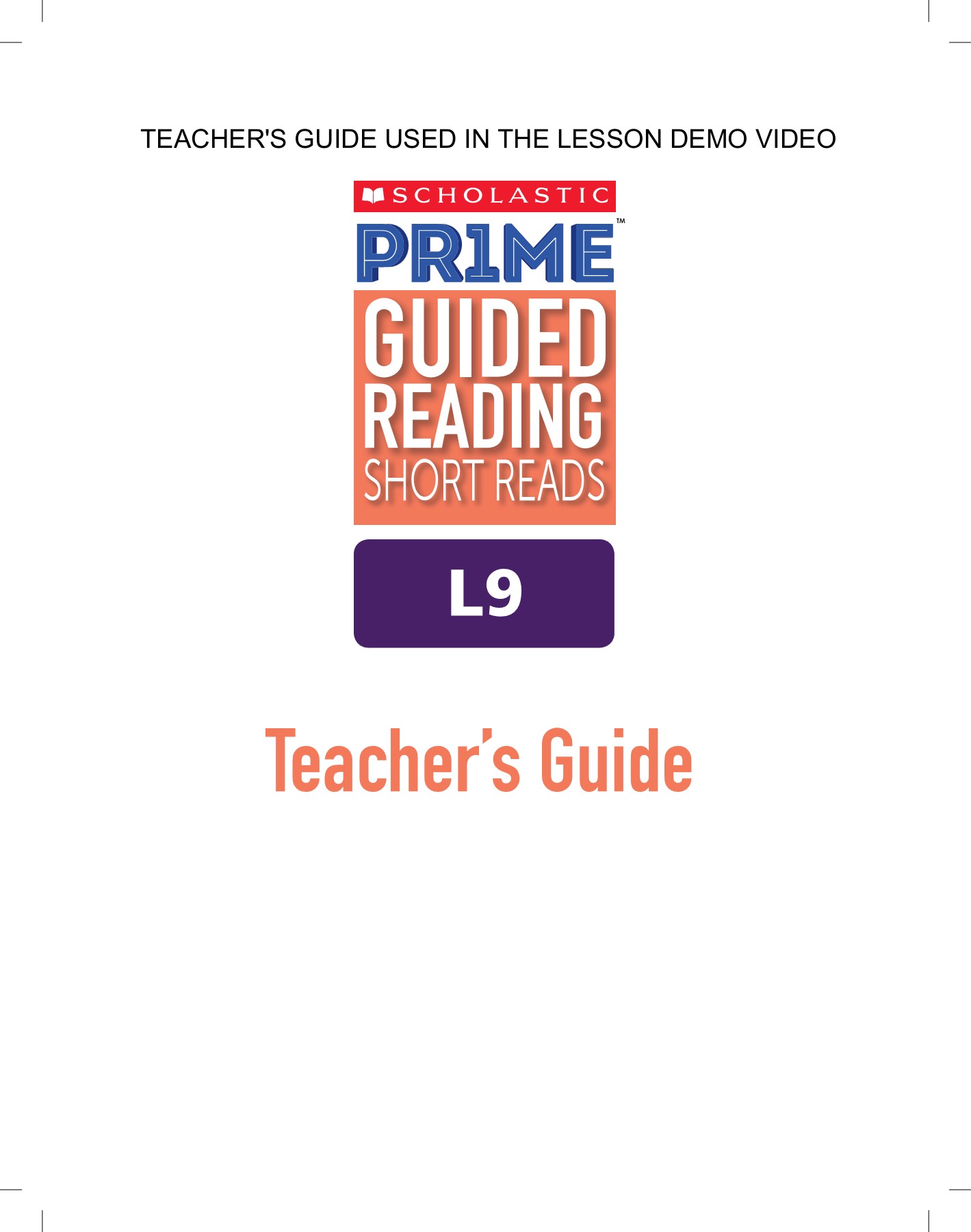 Guided Reading Resources for Lesson Demo and Teacher's Return Demo ...