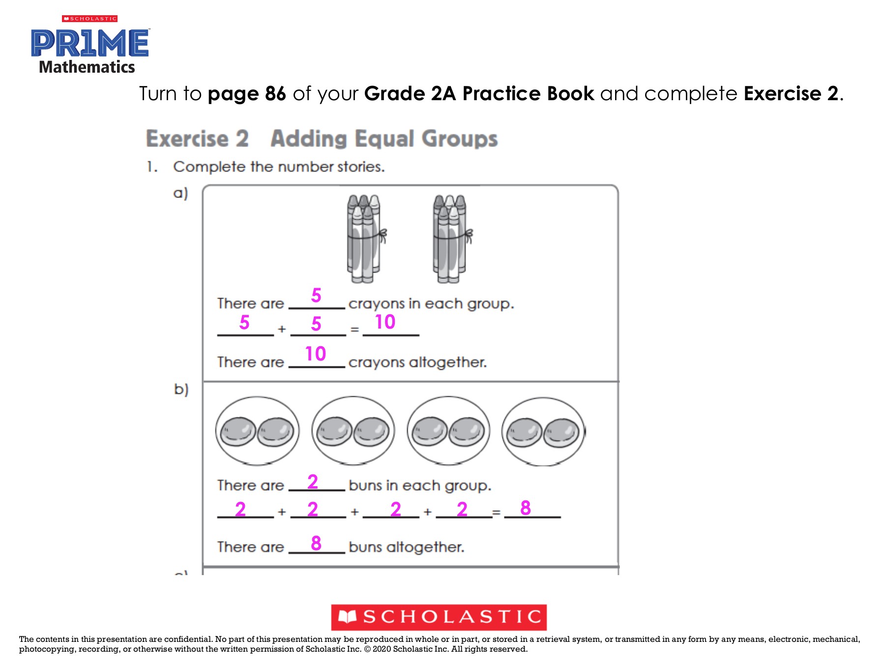 Grade 2 Lesson 6.1.2 multiplication telling number stories - Scholastic Education International ...