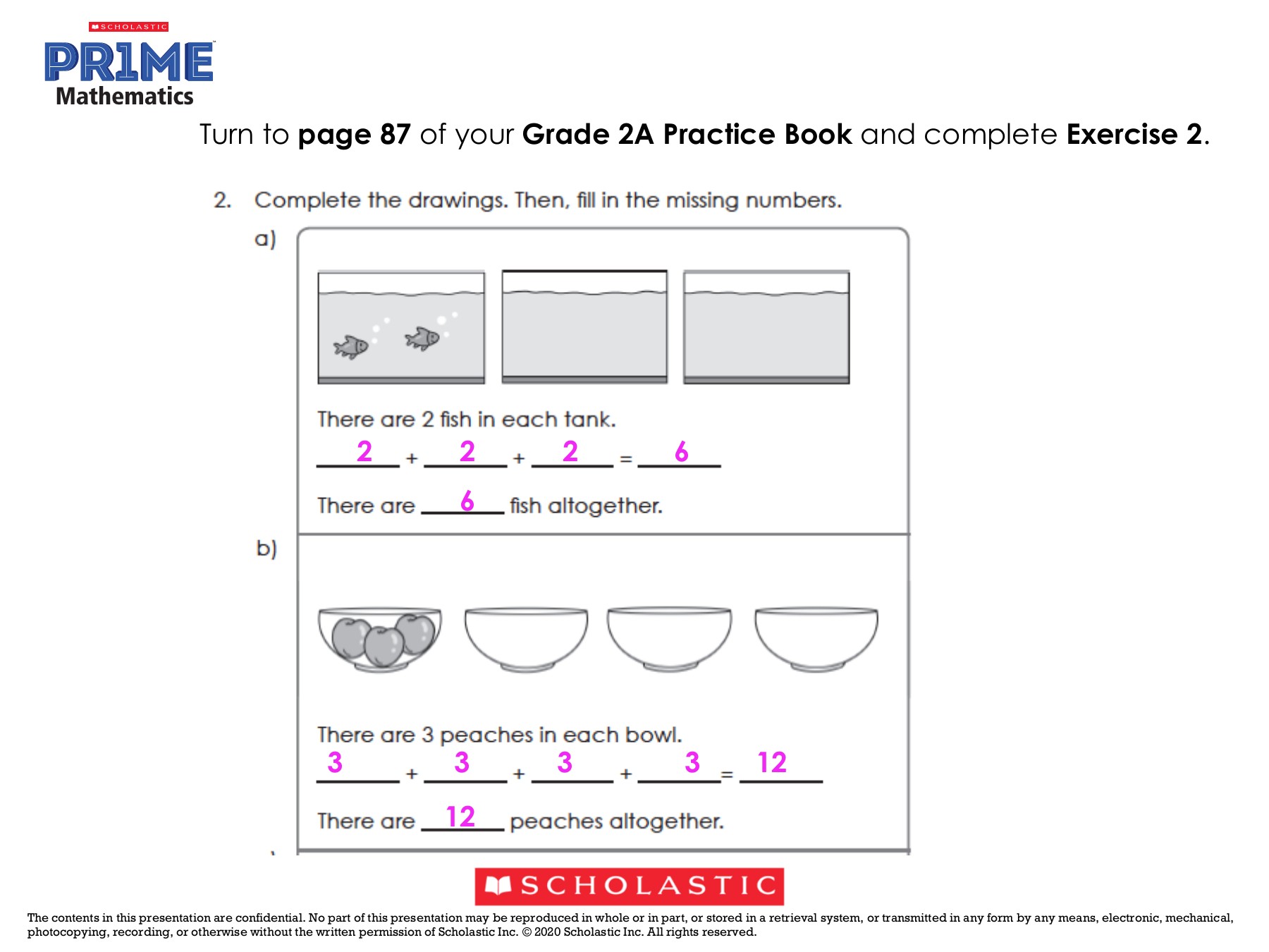 Grade 2 Lesson 6.1.2 multiplication telling number stories - Scholastic ...