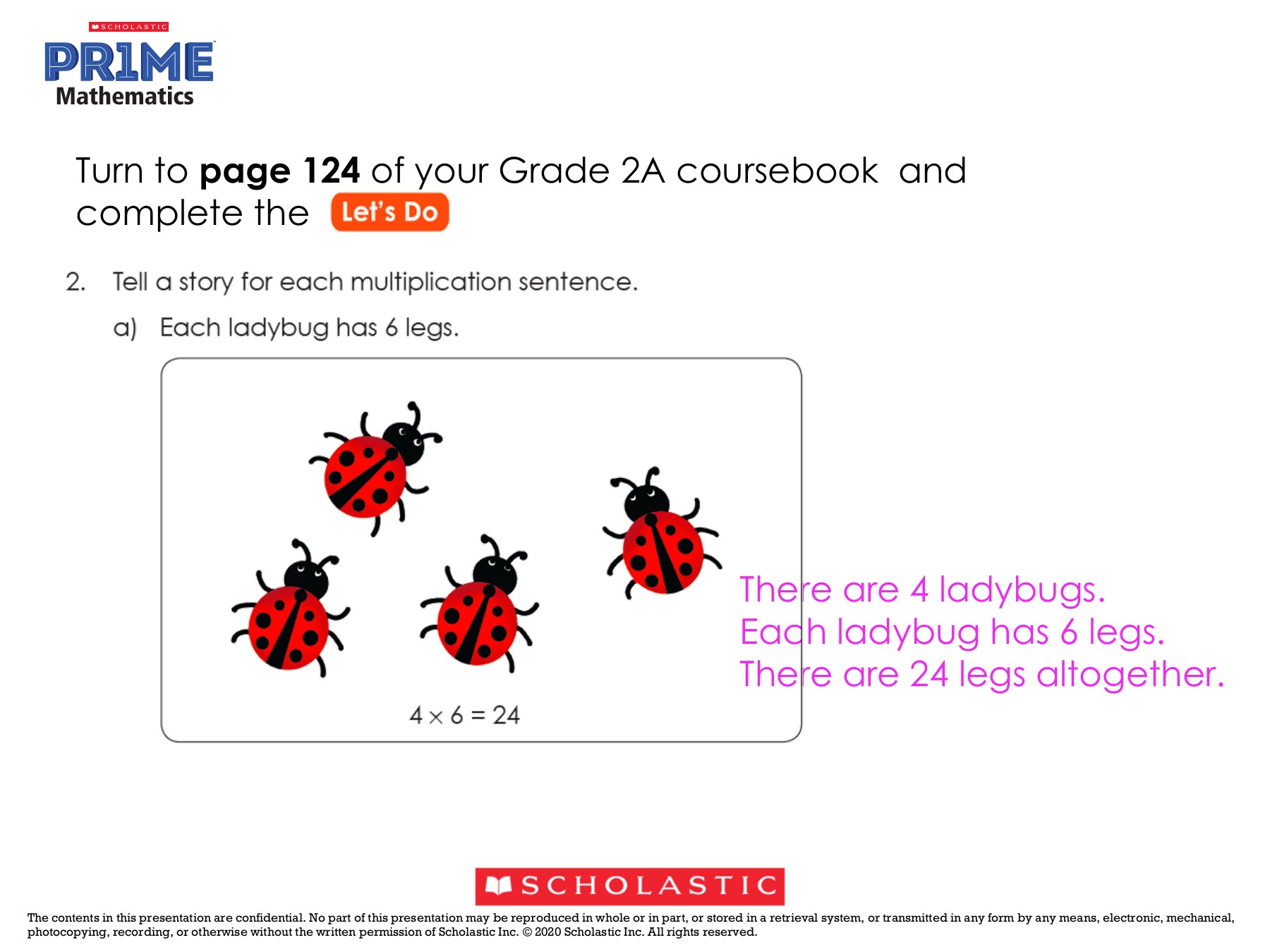 Grade 2 Lesson 6.2 Making Multiplication Stories - Scholastic Education ...