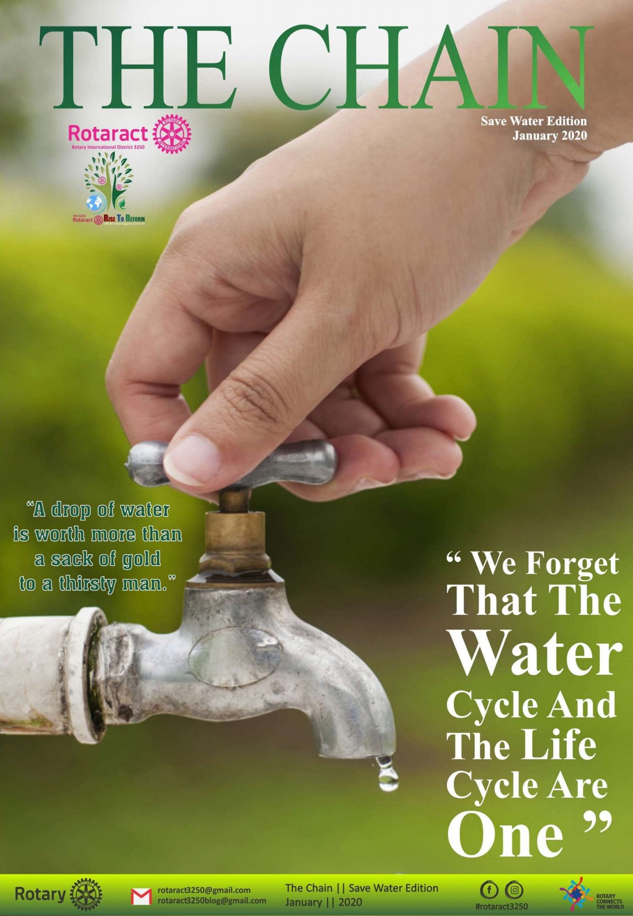 The Chain January 2020 Save Water Edition - ROTARACT 3250 - Page 1 - 19 ...