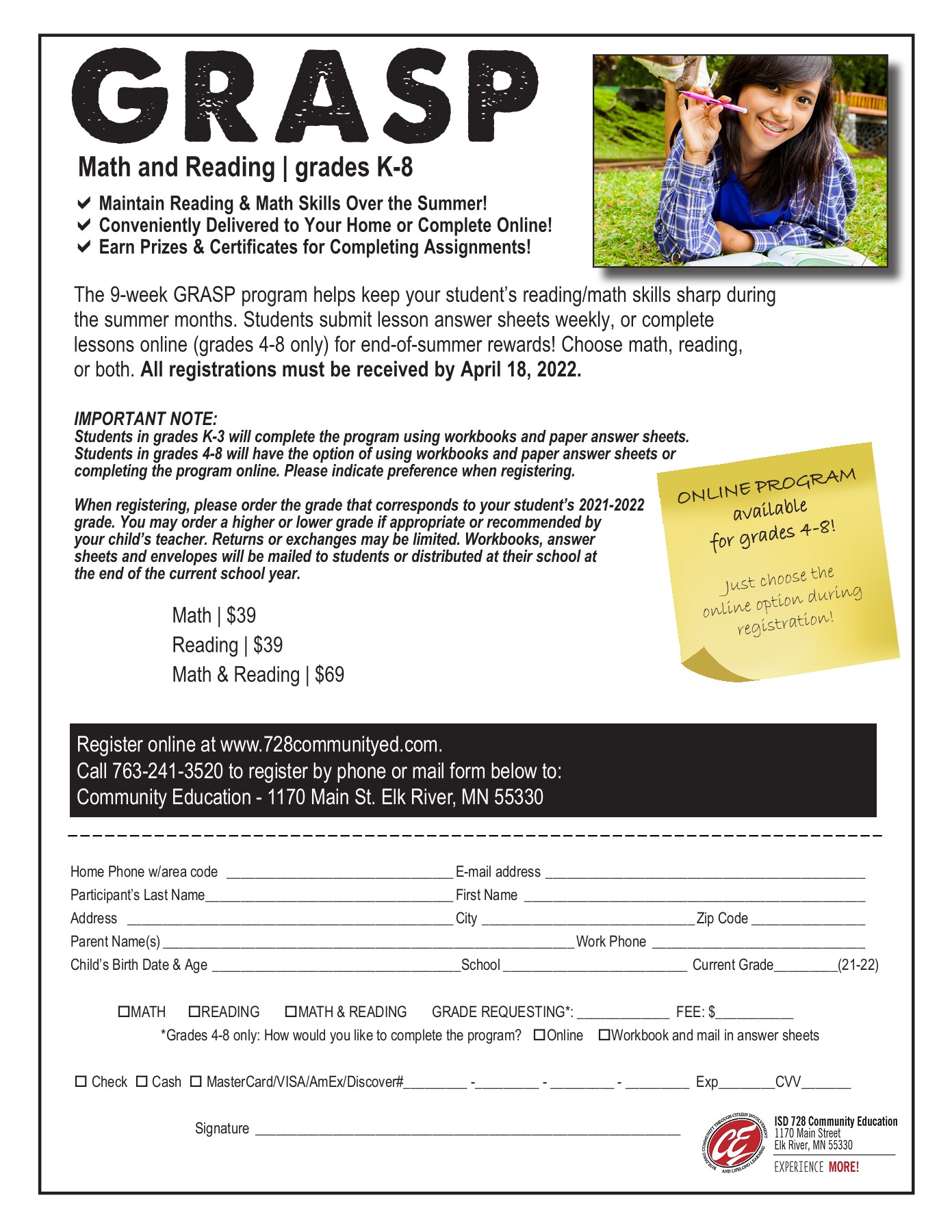 GRASP 2022 Flyer - ISD 728 Community Education - Page 1 - 1 | Flip PDF ...