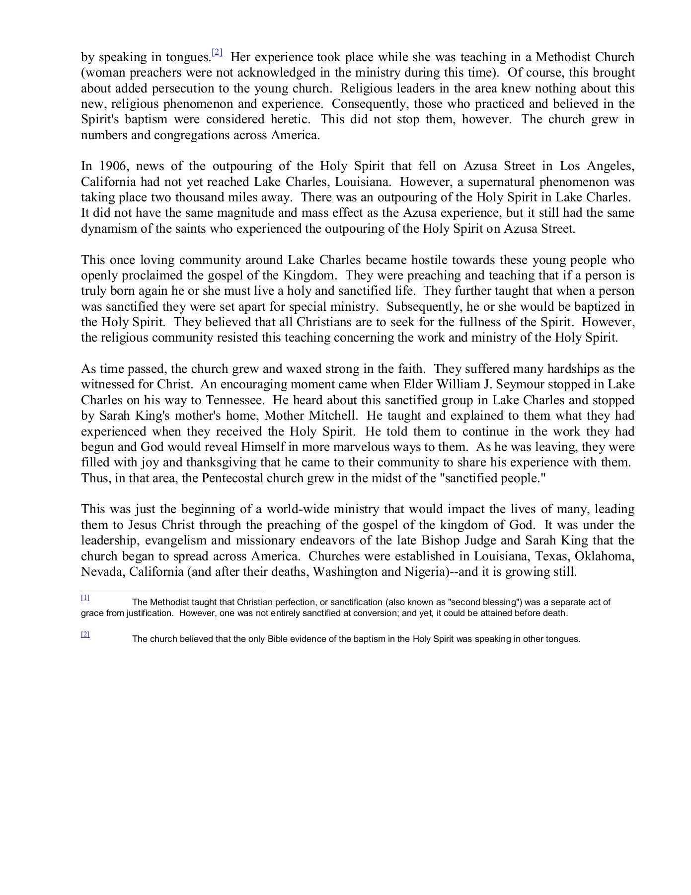 History of the Christ Holy Sanctified Church draft_08042010 - pastored ...