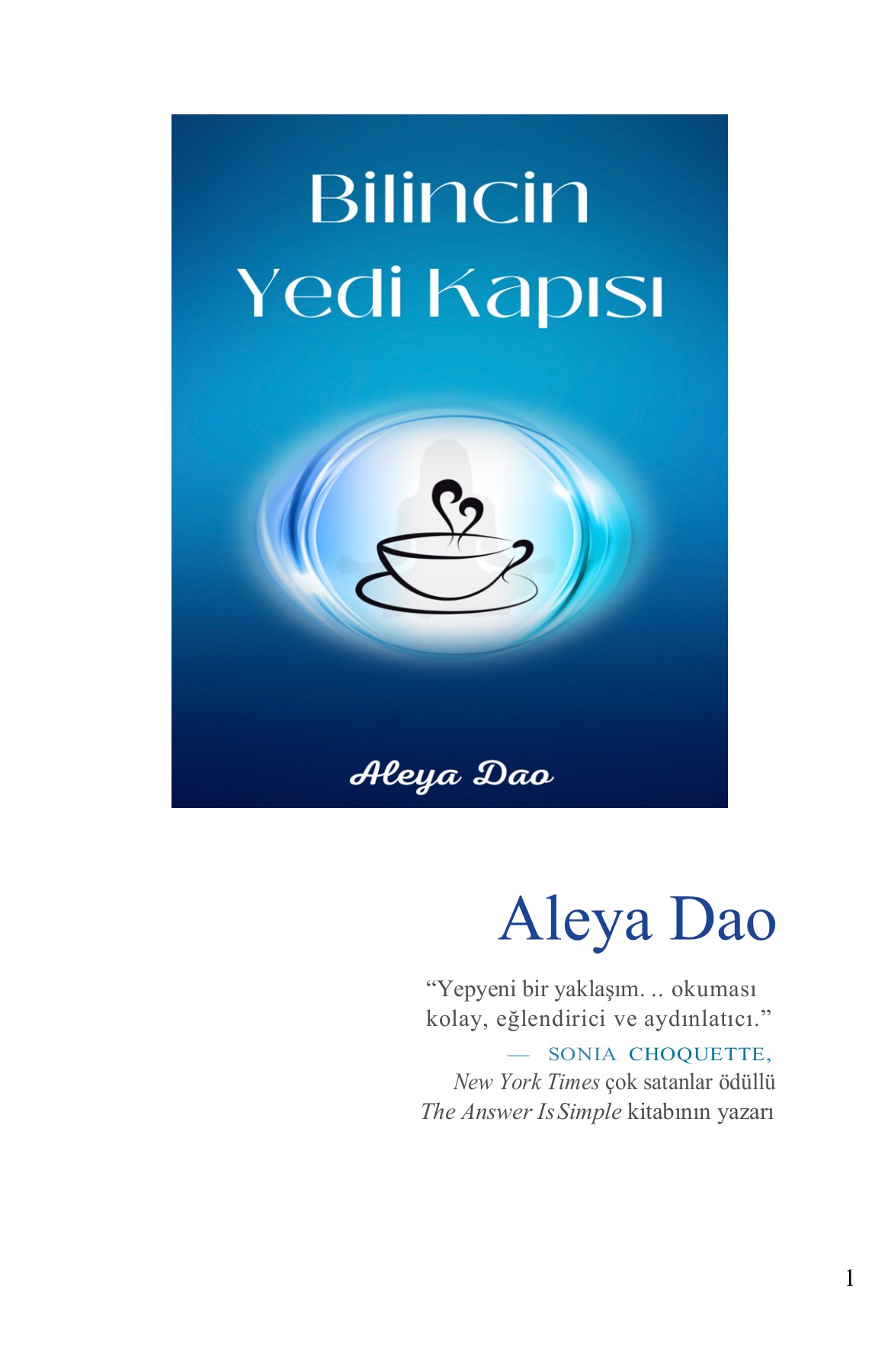 Turkish Translation Seven Cups of Consciousness Book - Aleya Dao ...
