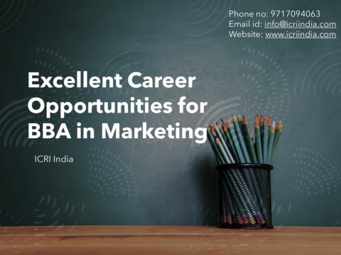 Excellent Career Opportunities for BBA in Marketing