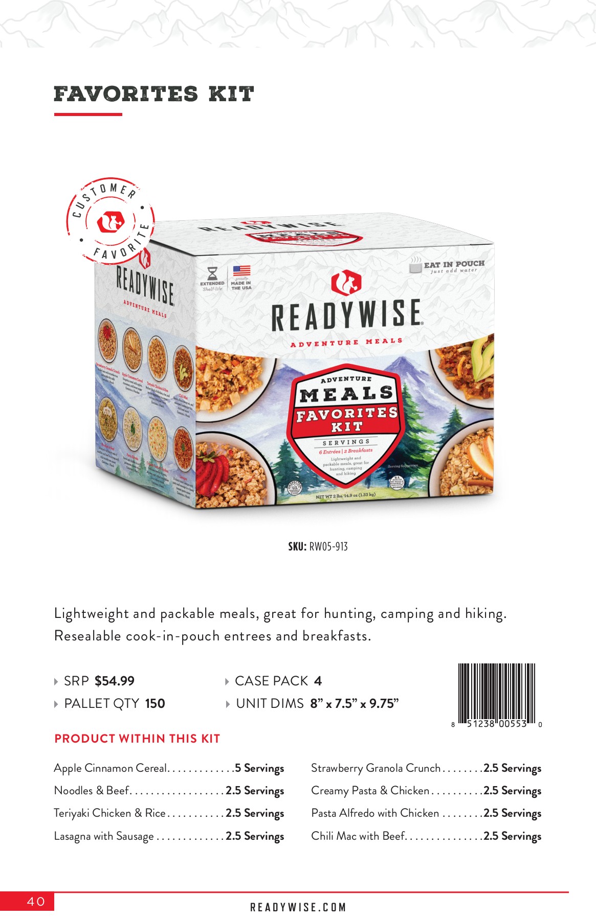 2020 ReadyWise Retail Catalog v2 - mmalmrose - Page 40 | Flip PDF ...