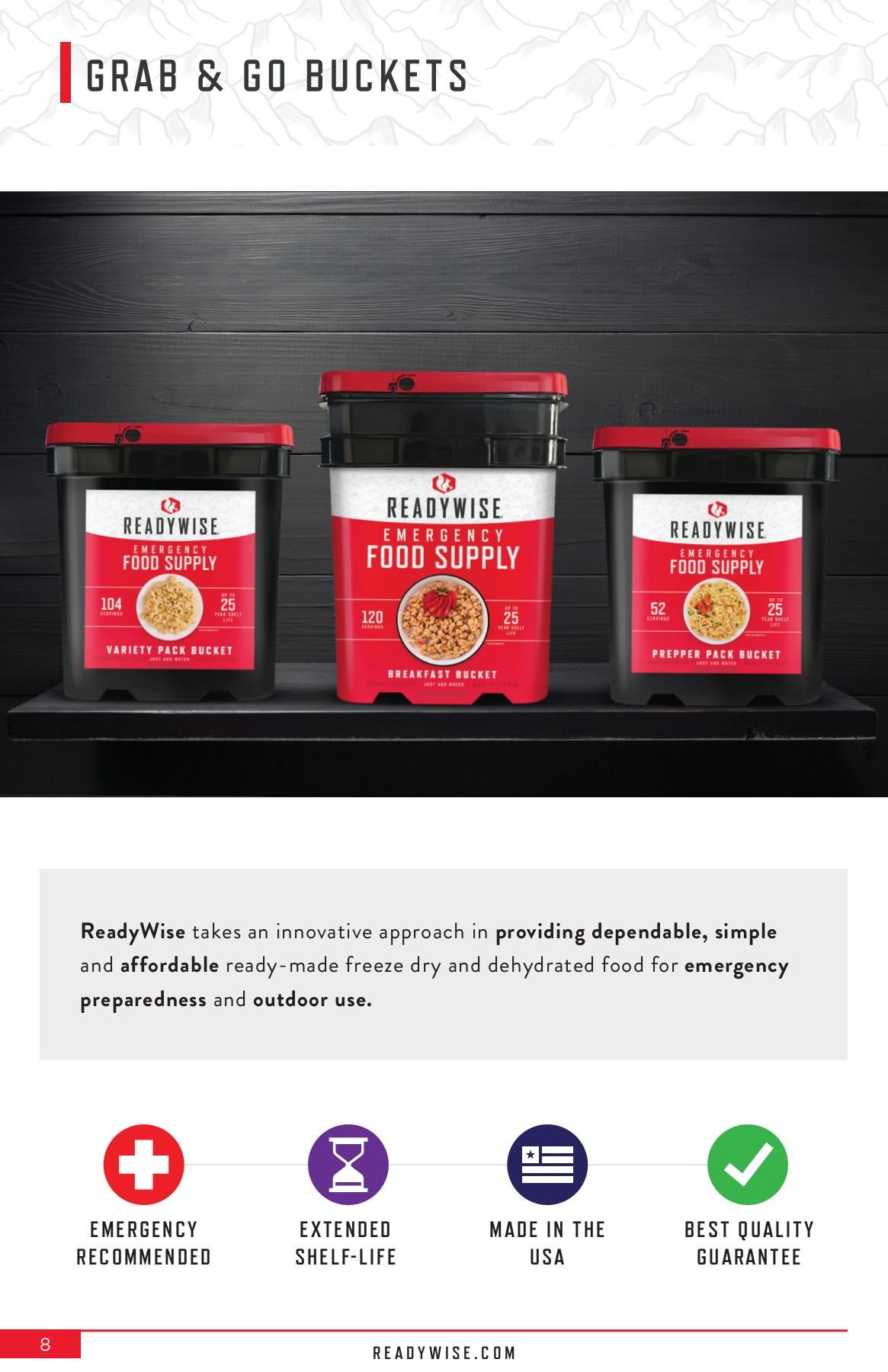 2020 ReadyWise Retail Catalog v2 - mmalmrose - Page 8 | Flip PDF Online ...