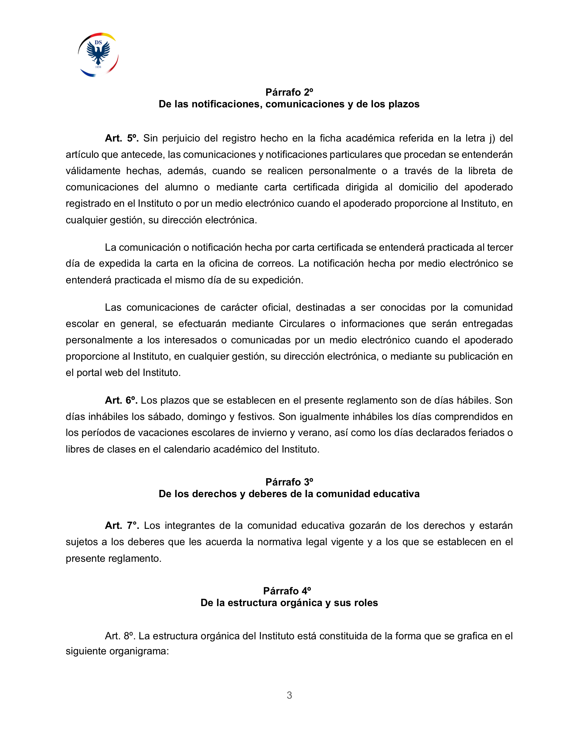 Reglamento Interno - cserrano - Página 4 | Flip PDF en línea | PubHTML5