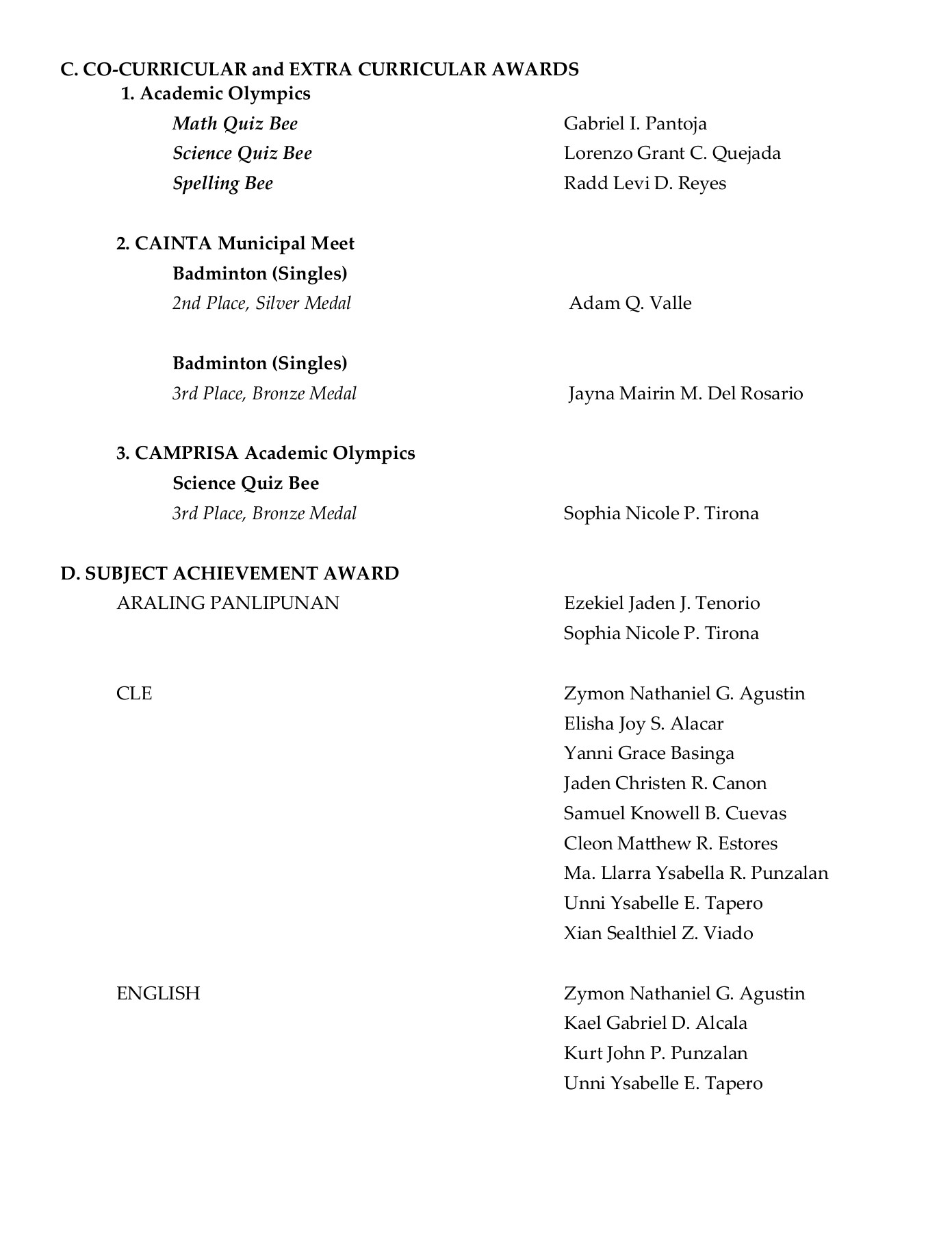 GS Program Invitation for Recognition Day SY 2022-2023 - Mae Delumpines ...