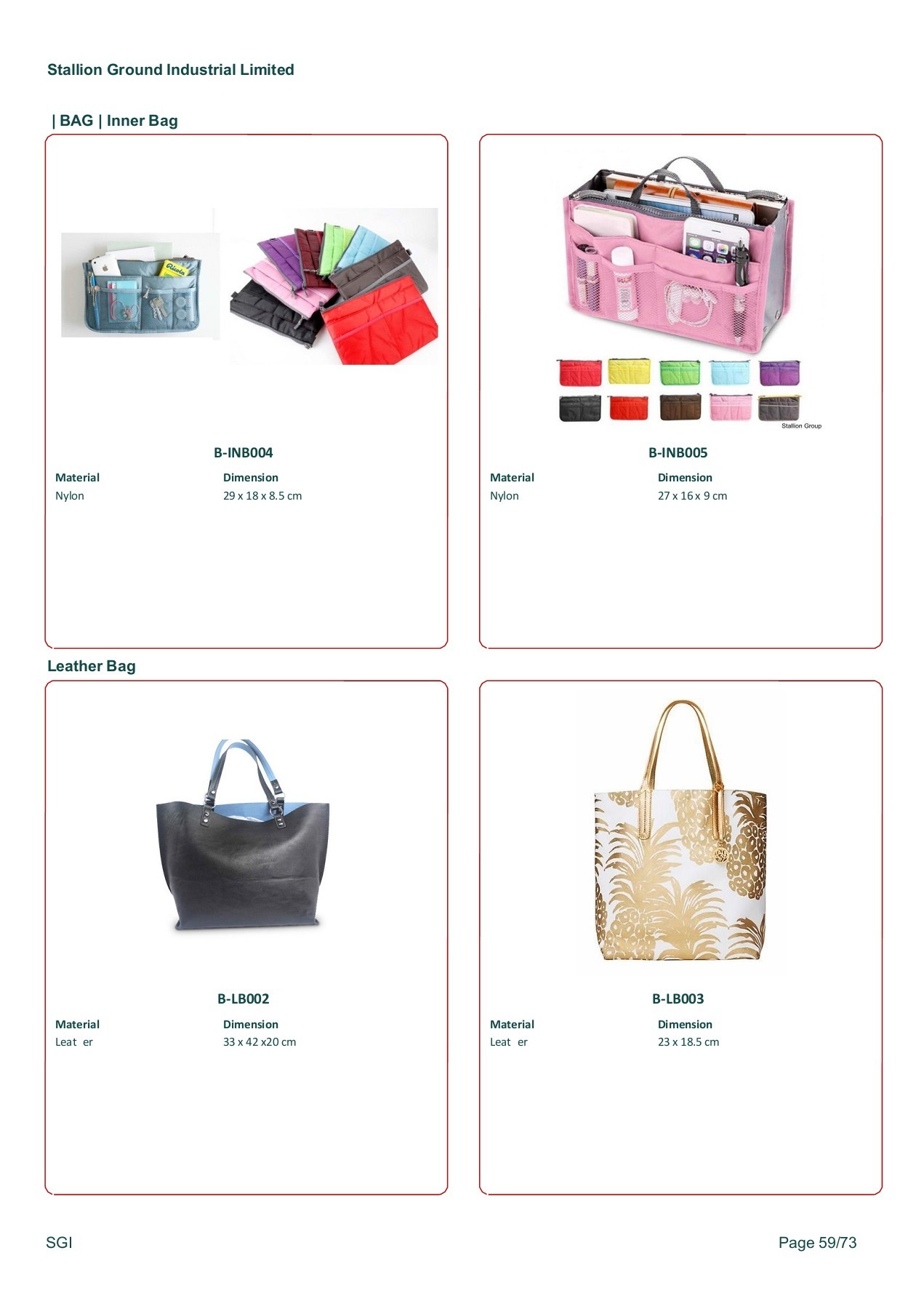 SGI | Catalogue | 01. BAG - adamsarfati10 - Page 59 | Flip PDF Online ...