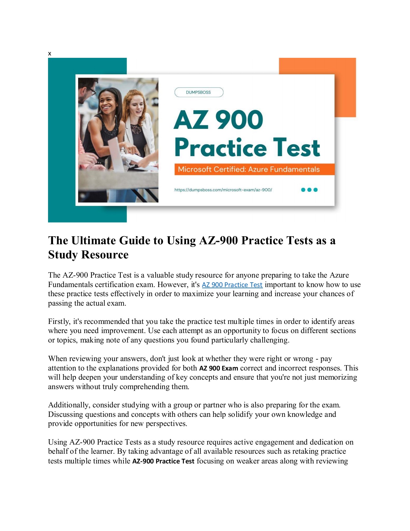 Why Taking an AZ-900 Practice Test Is Essential for Azure Certification ...