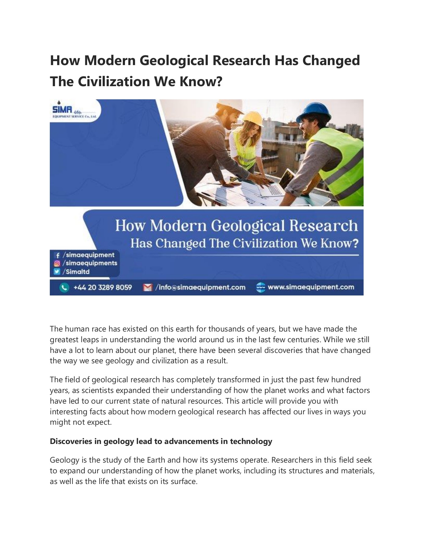 How Modern Geological Research Has Changed The Civilization We Know ...