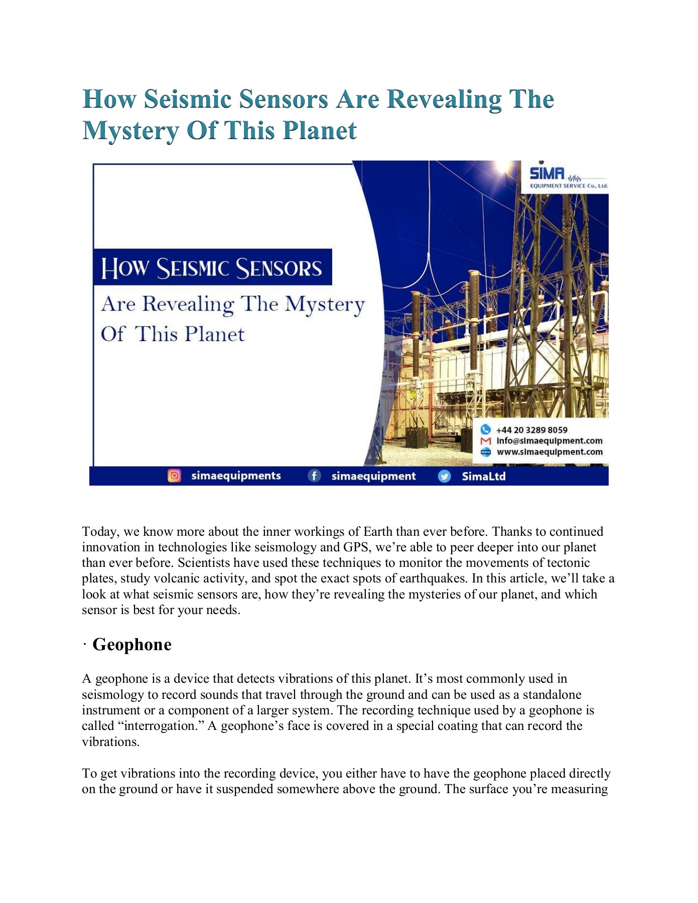 How Seismic Sensors Are Revealing The Mystery Of This Planet ...