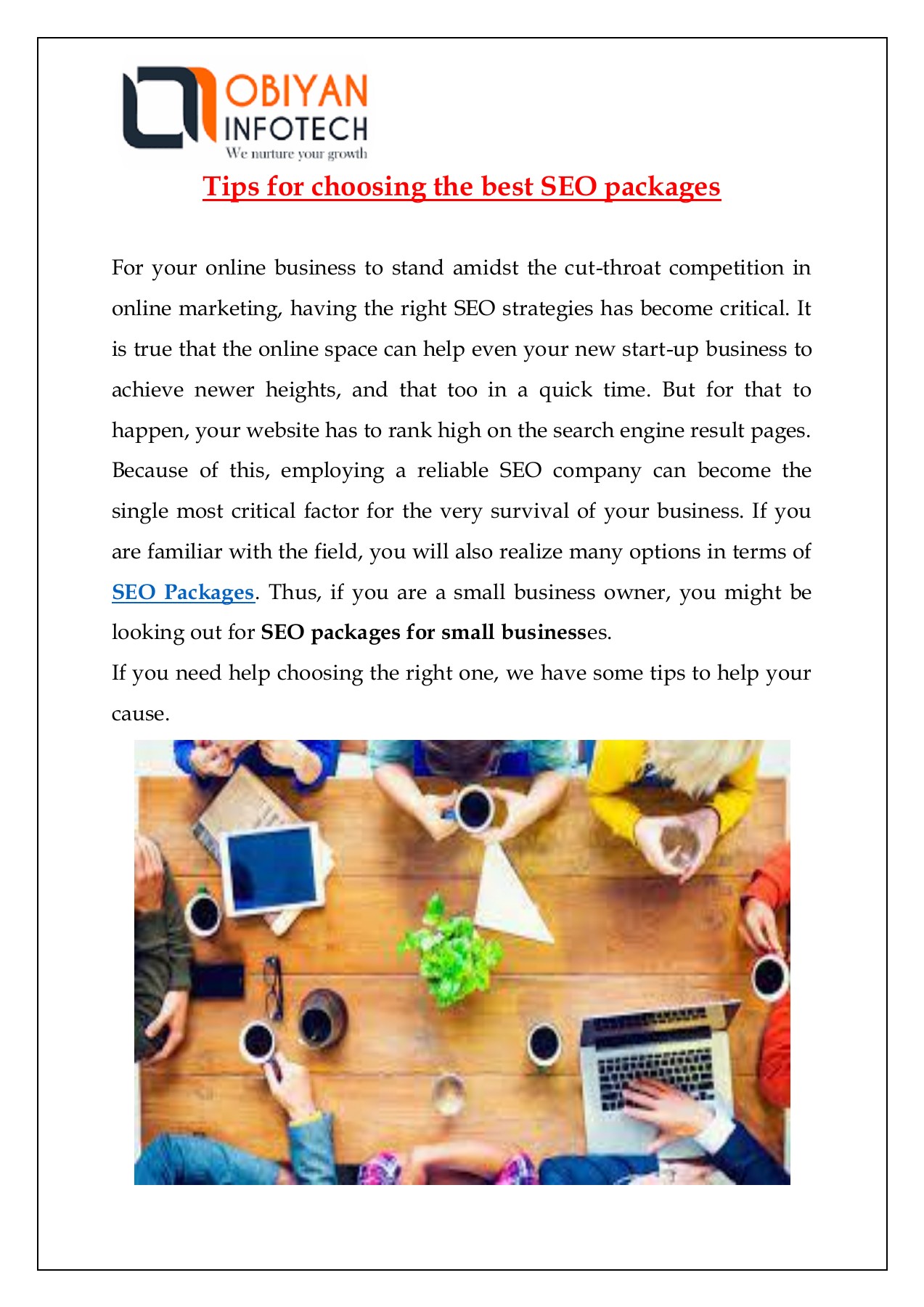 Tips for choosing the best SEO packages - Mohd Arif - Page 1 - 3 | Flip ...