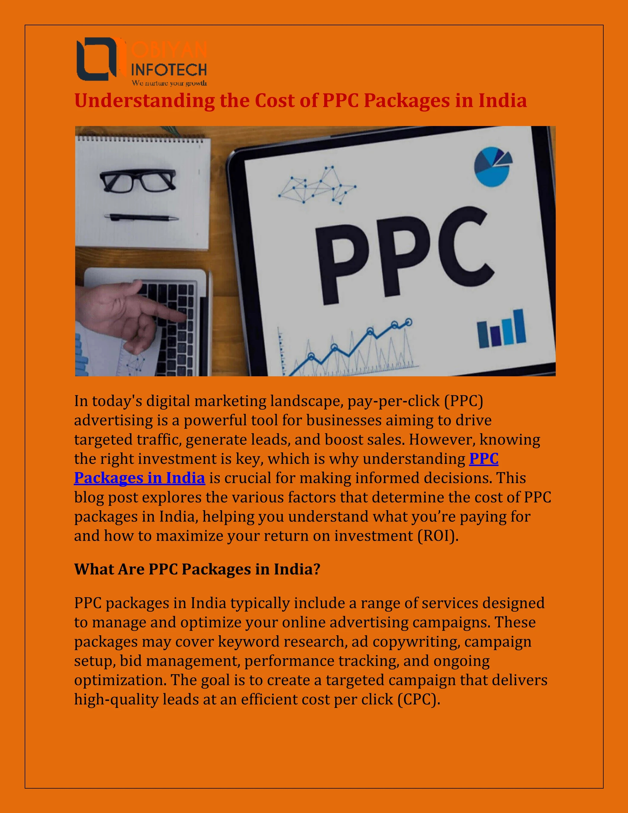 Understanding the Cost of PPC Packages in India