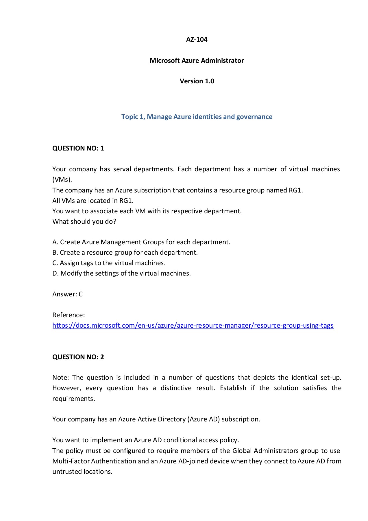 AZ-104-Course - prepawaysales - Page 1 - 26 | Flip PDF Online | PubHTML5