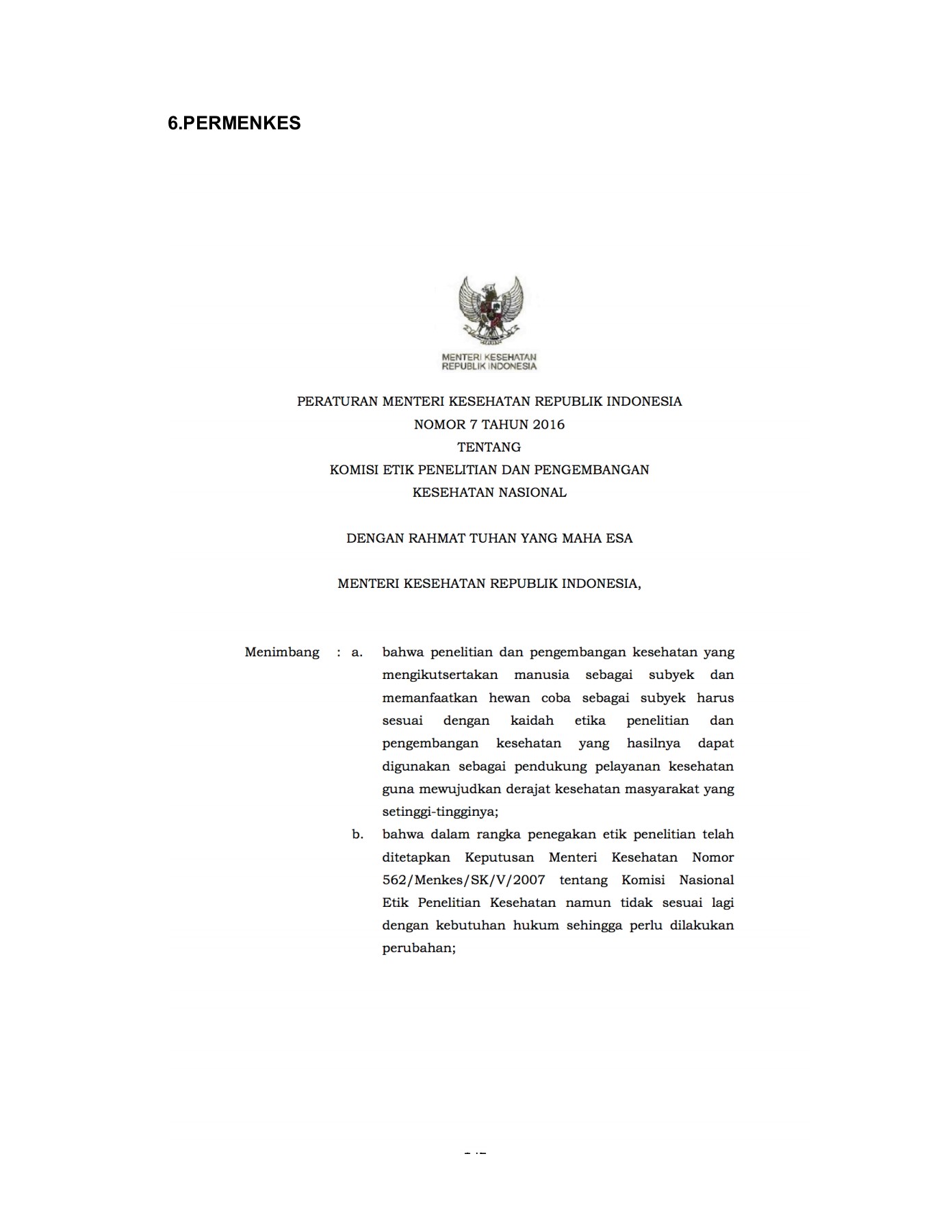 Pedoman dan Standar Etik Penelitian dan Pengembangan Kesehatan Nasional ...