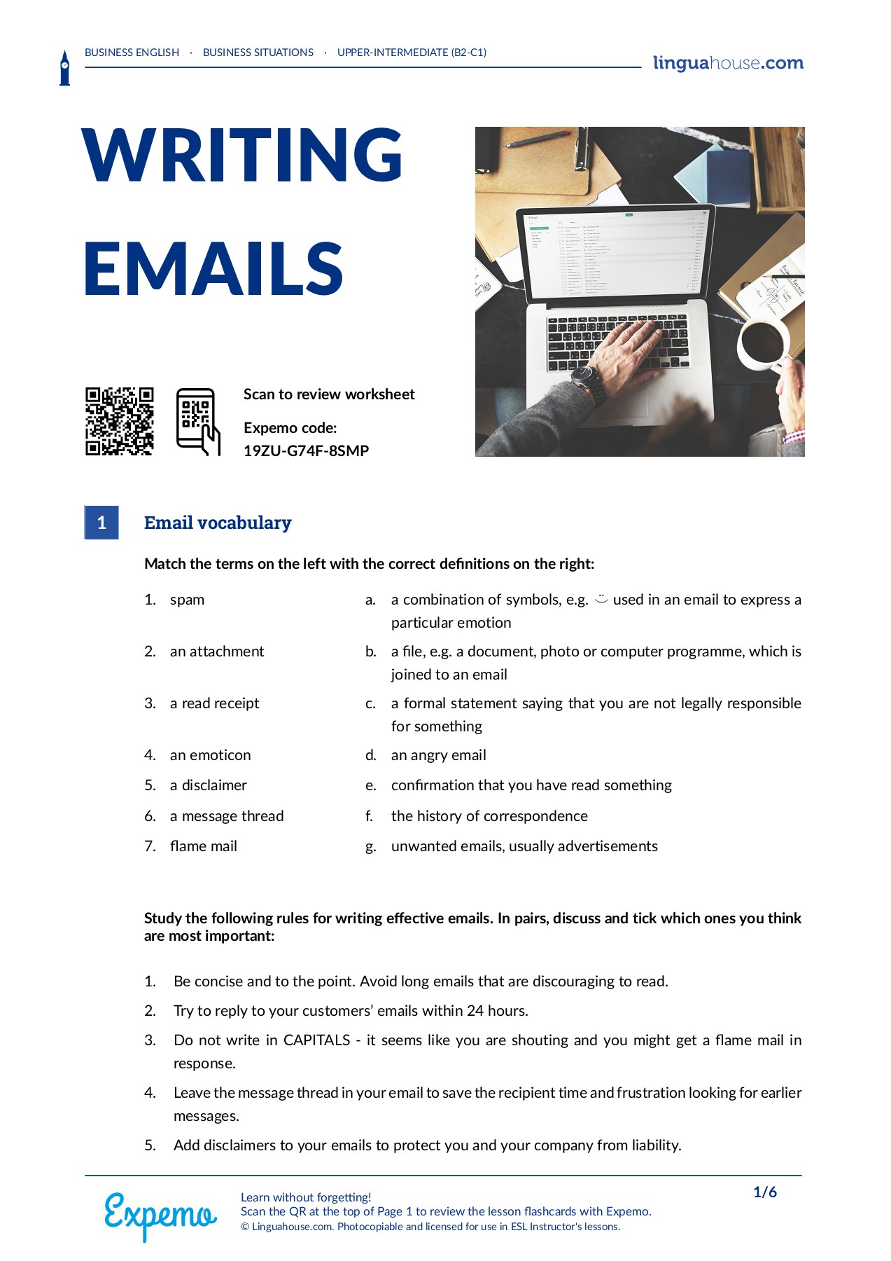 writing-emails-british-english-teacher - ESL Instructor - Page 1 - 8 ...