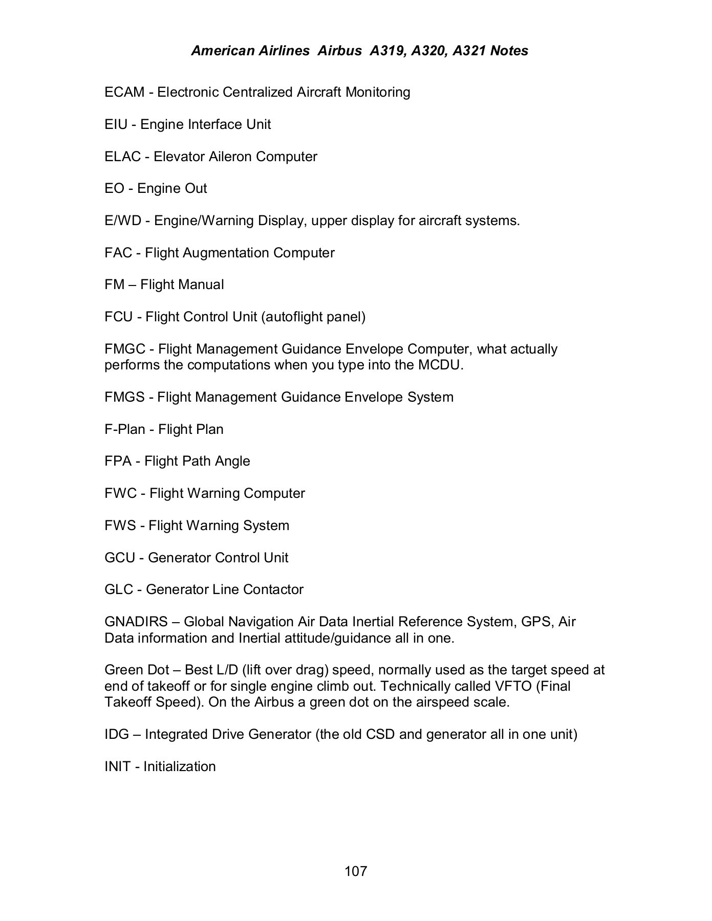 Airbus Notes - Capt Eric Parks - American Airlines - vijay.khot - Page ...