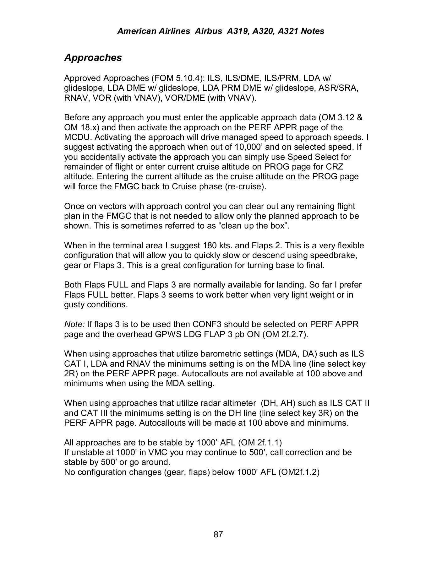 Airbus Notes - Capt Eric Parks - American Airlines - vijay.khot - Page ...