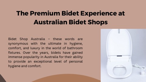 The Premium Bidet Experience at Australian Bidet Shops