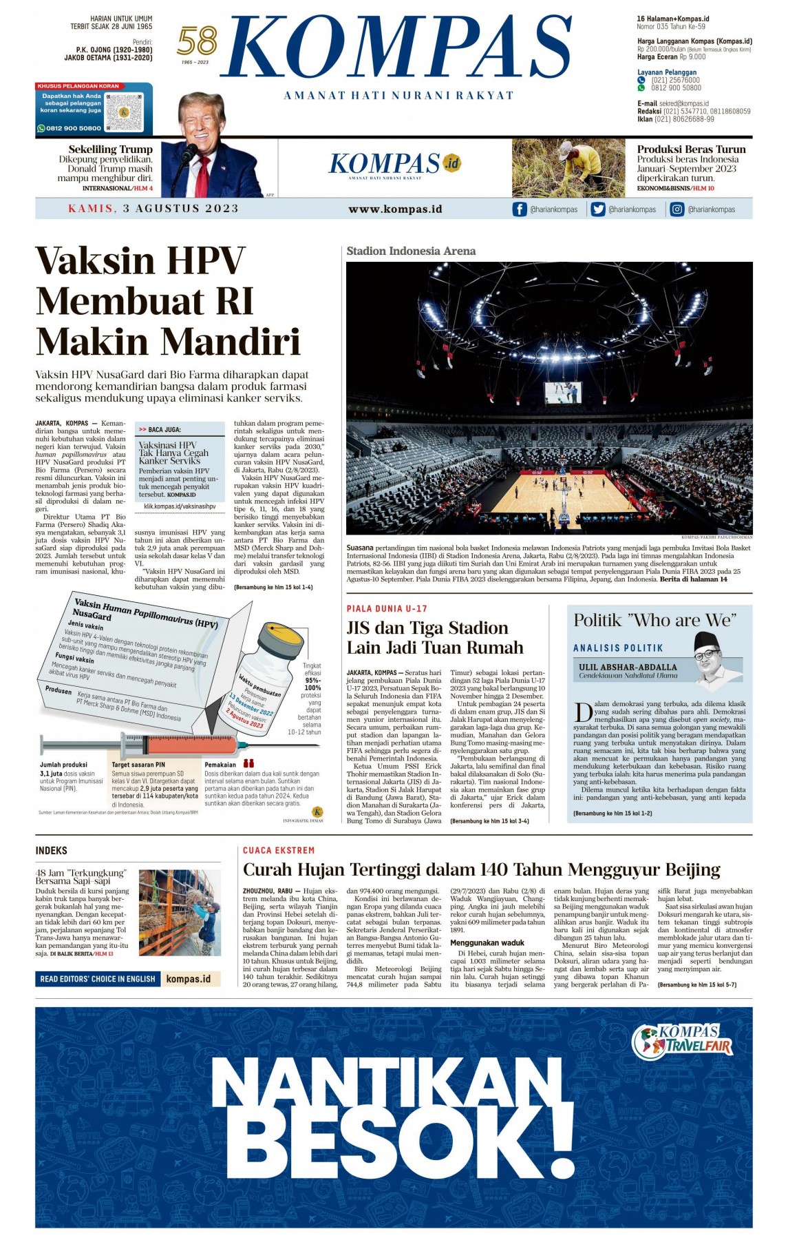 Kompas 3 Agustus 2023 - UMSBY - Page 1 - 20 | Flip PDF Online | PubHTML5