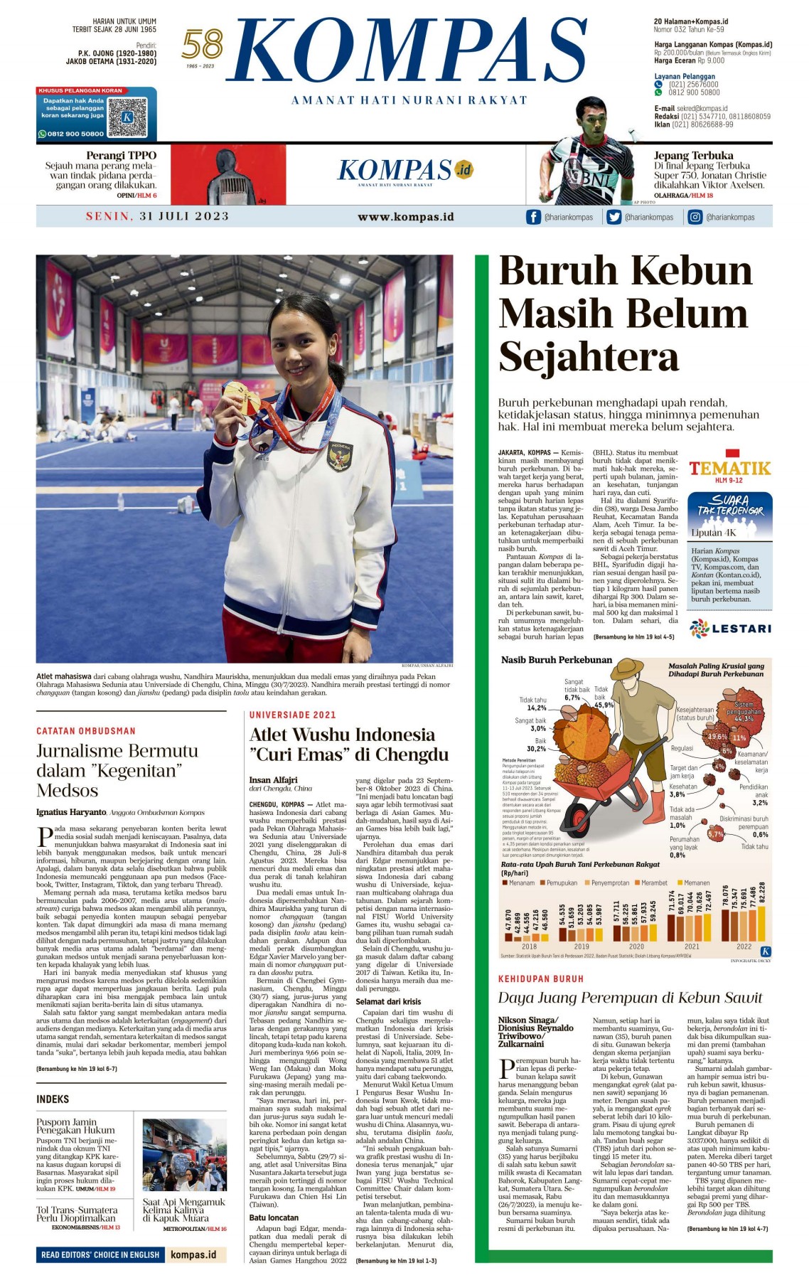 Kompas 31 Juli 2023 - UMSBY - Page 1 - 24 | Flip PDF Online | PubHTML5