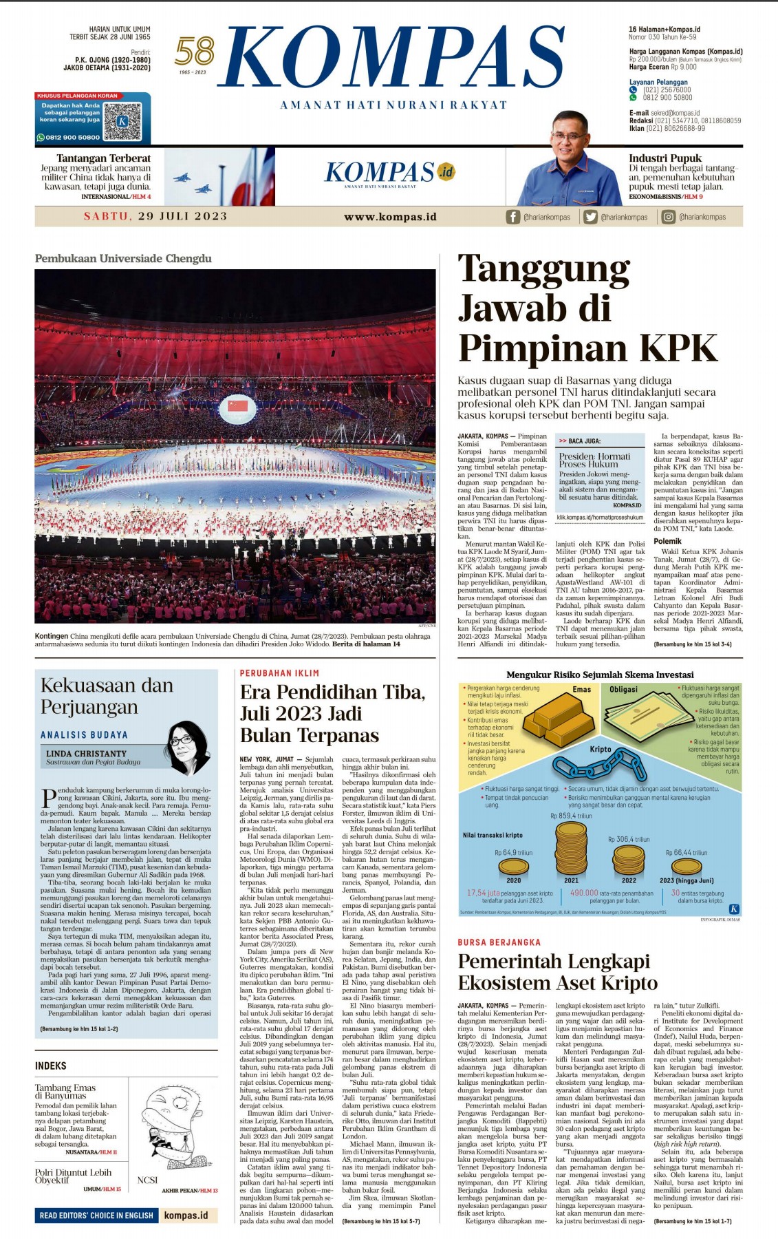 Kompas 29 Juli 2023 - UMSBY - Page 1 | Flip PDF Online | PubHTML5