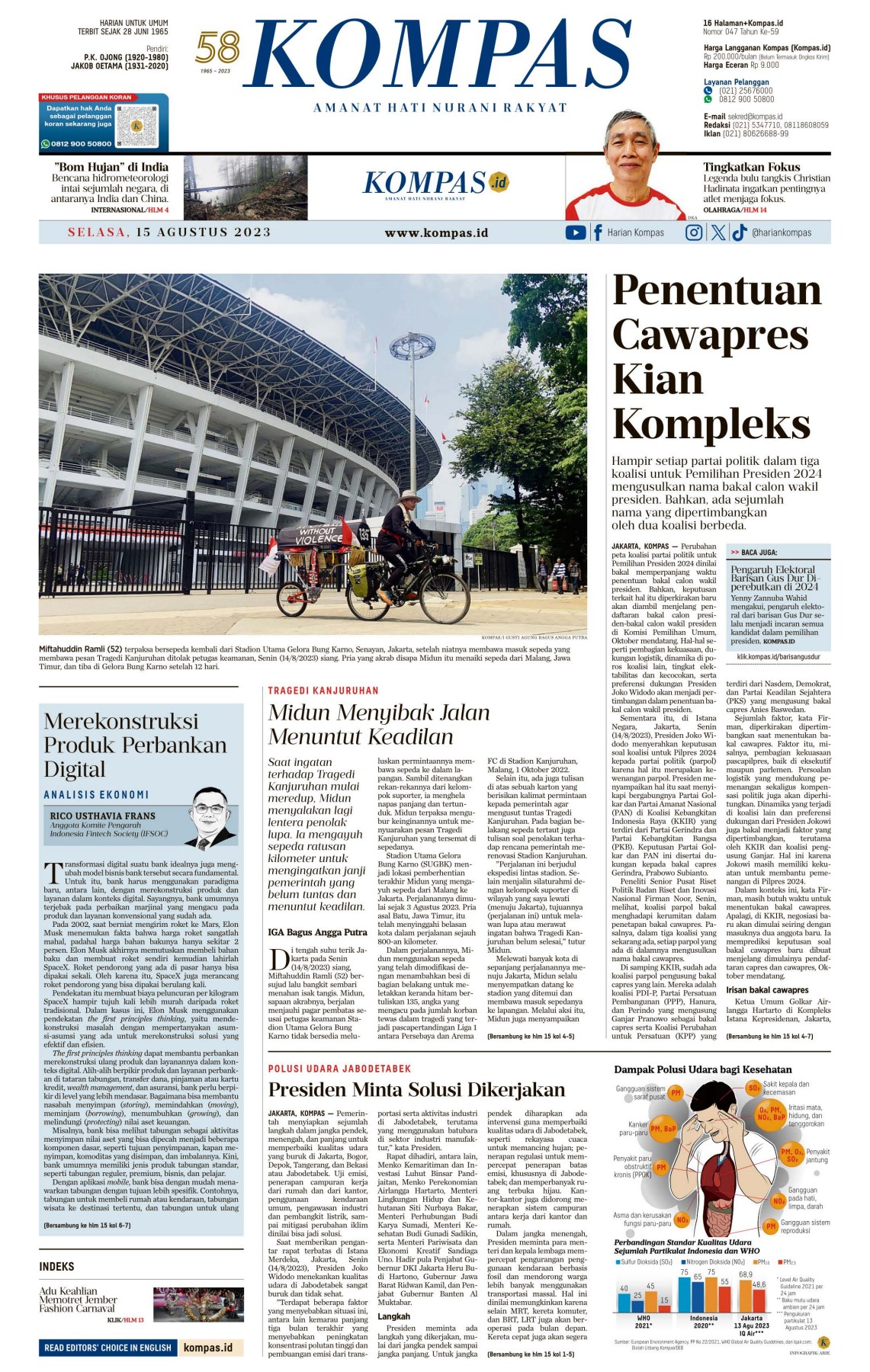 Kompas 15 Agustus 2023 - UMSBY - Page 1 - 20 | Flip PDF Online | PubHTML5