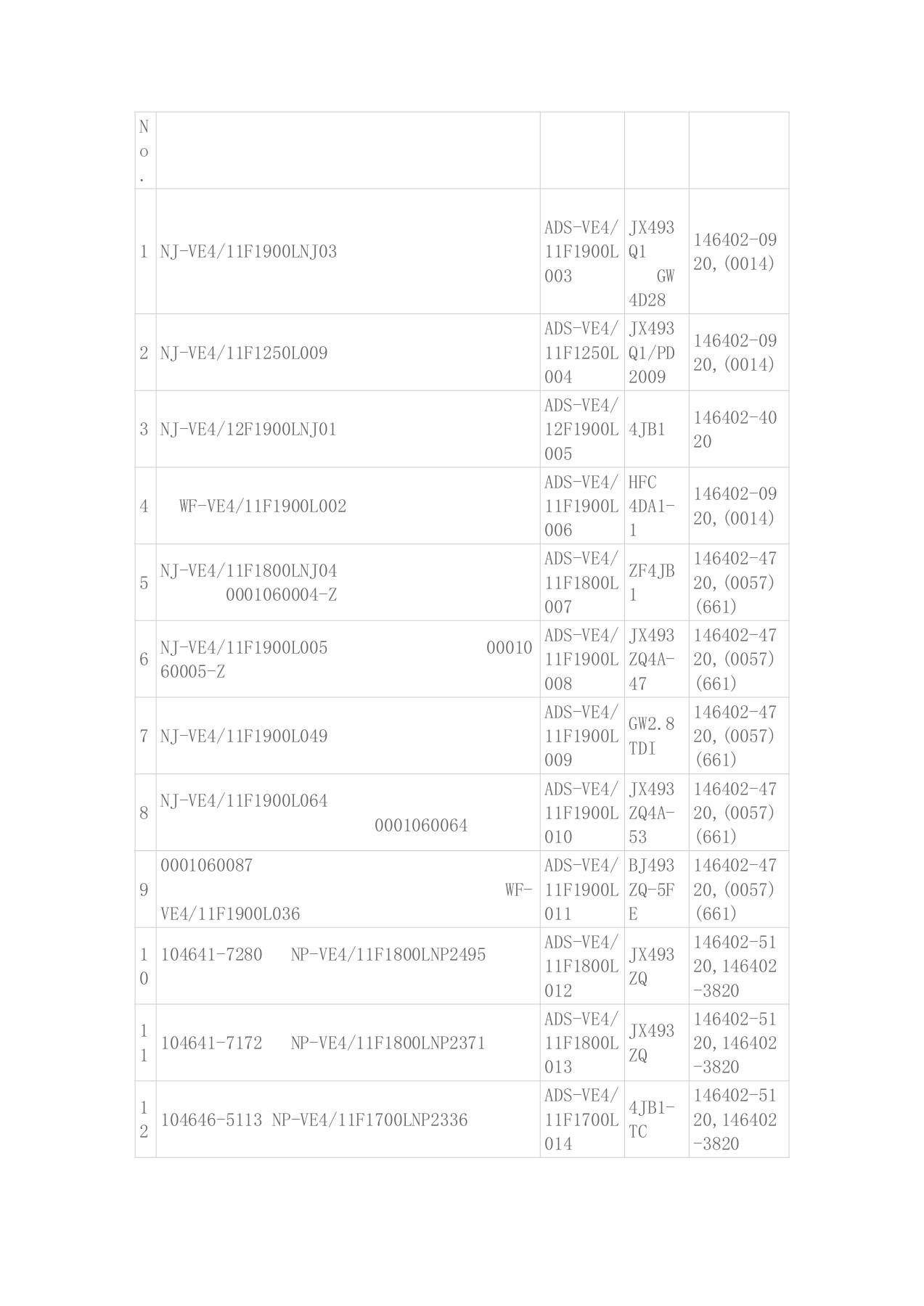 zexel pump elements replacement-zexel pump elements pdf - WEIYE SHI ...