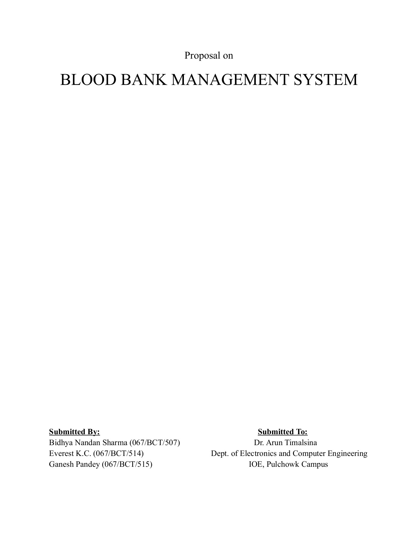Proposal_on_BLOOD_BANK_MANAGEMENT_SYSTEM - harisjamal2k18 - Page 1 - 10 ...