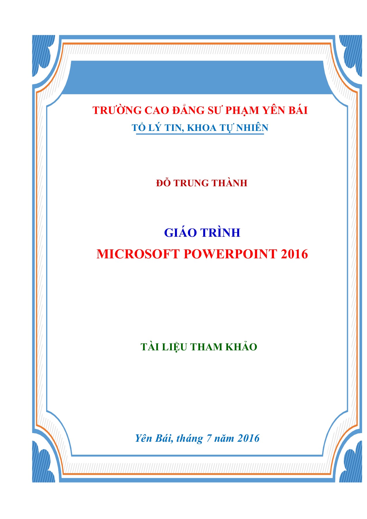 GIÁO TRÌNH POWERPOINT 2016_clone - nguyenphung544 - Page 1 - 22 | Flip PDF Online | PubHTML5
