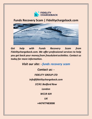 Funds Recovery Scam Fidelitychargeback com