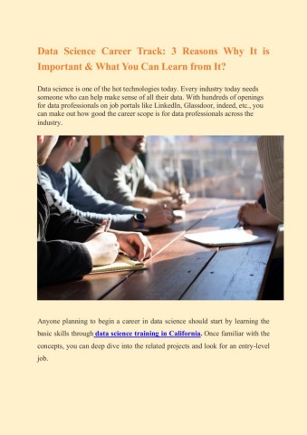 Data Science Career Track: 3 Reasons Why It is Important & What You Can ...